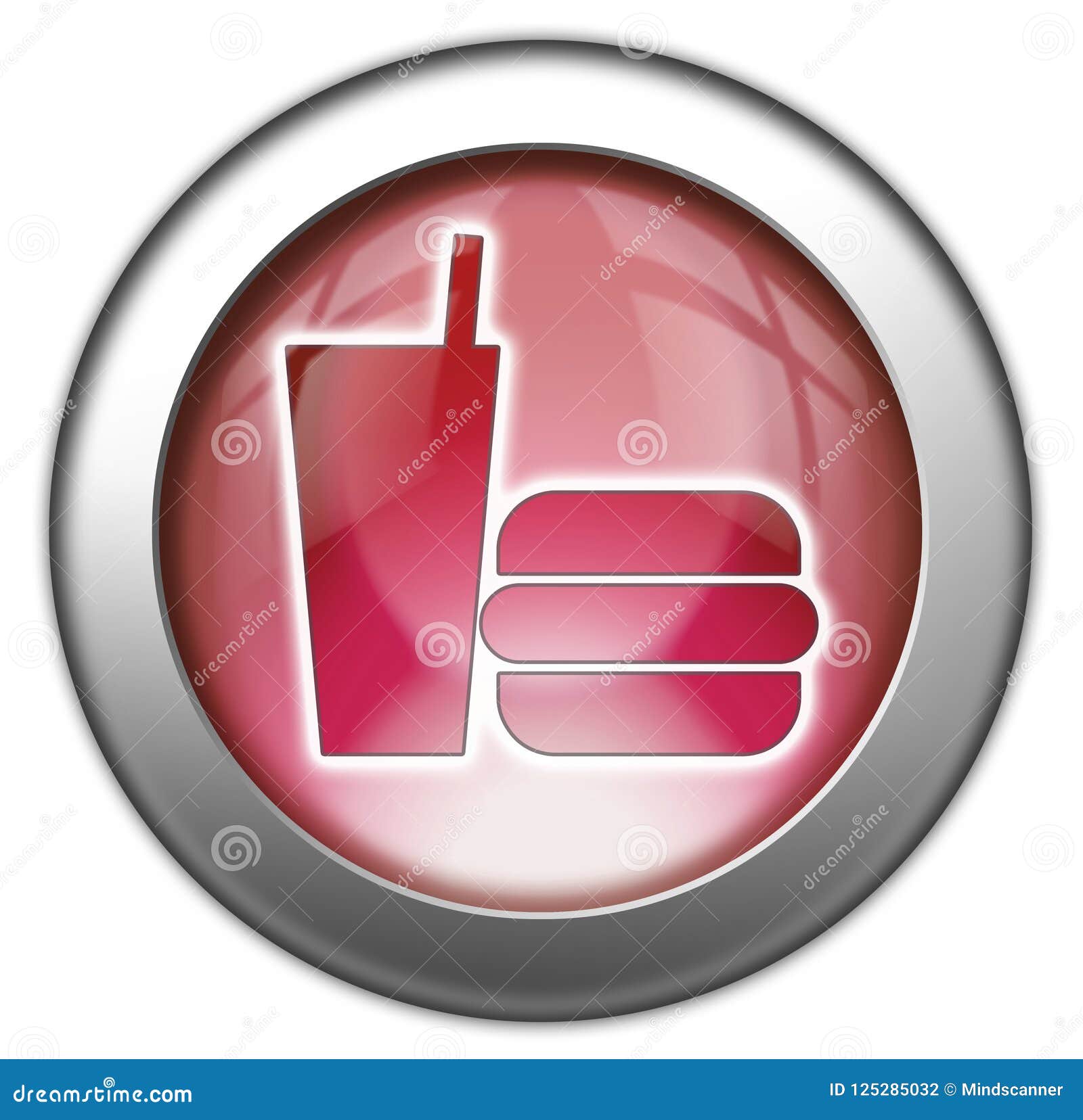Icon, Button, Pictogram Fast Food Stock Illustration - Illustration of ...