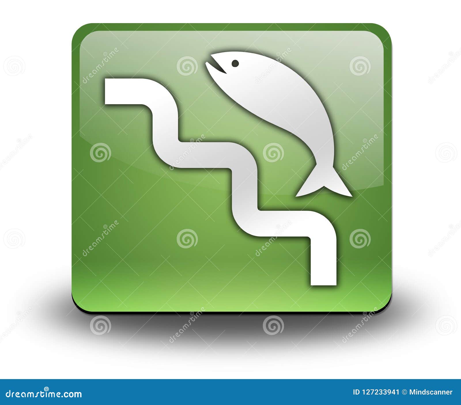 Icon, Button, Pictogram Fish Ladder Stock Illustration - Illustration ...