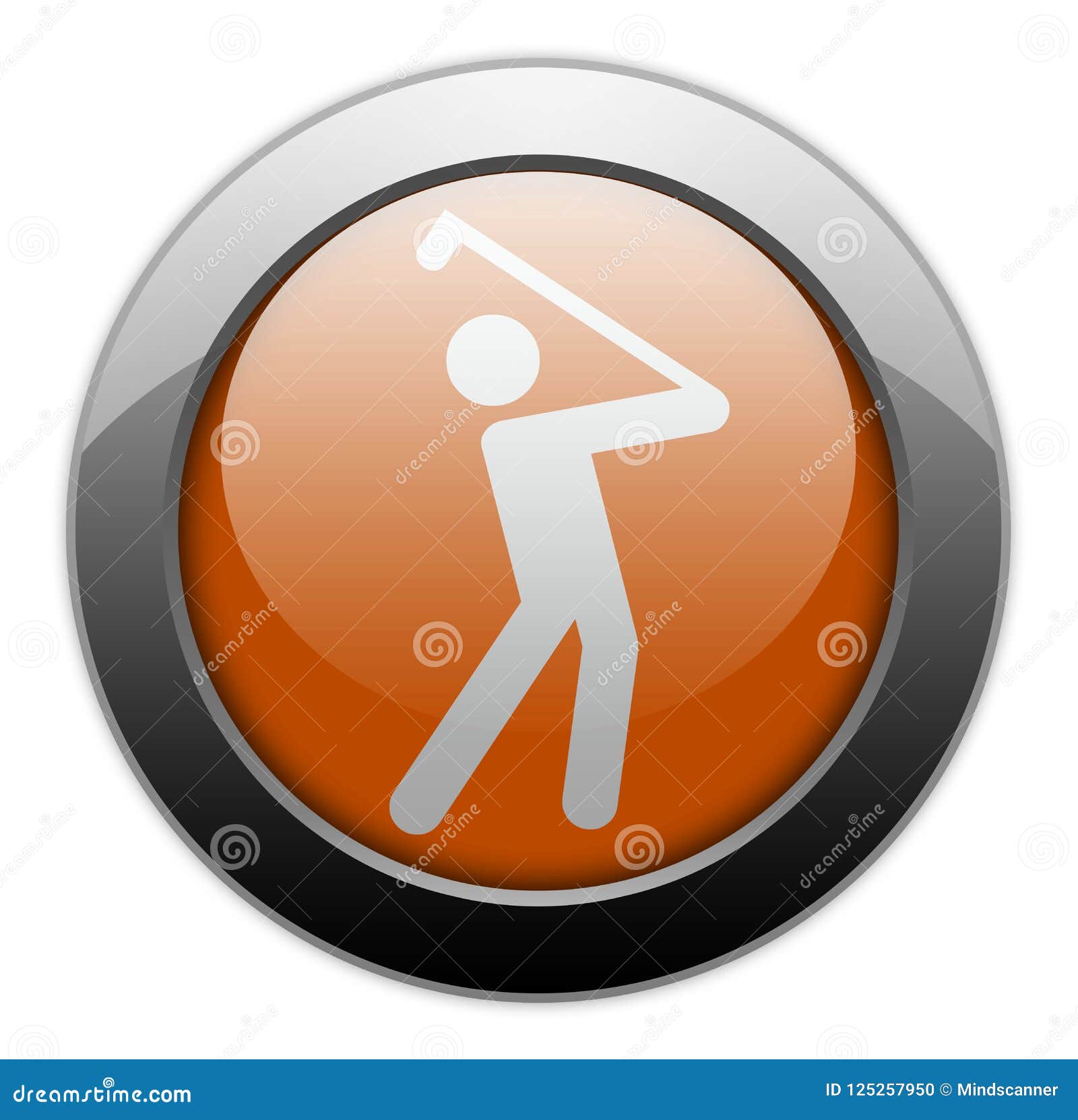 Icon, Button, Pictogram Golfing Stock Illustration - Illustration of ...