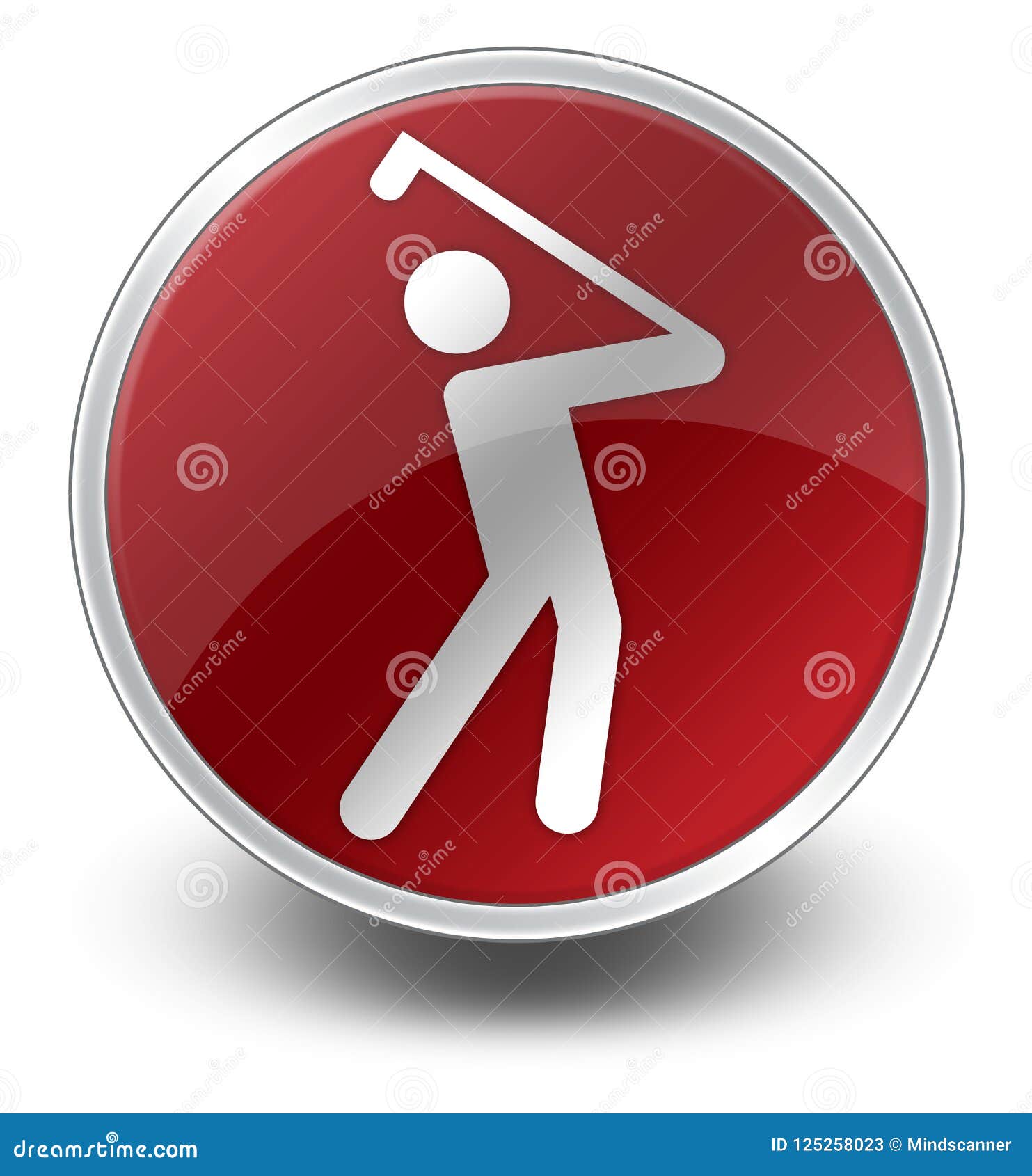 Icon, Button, Pictogram Golfing Stock Illustration - Illustration of ...