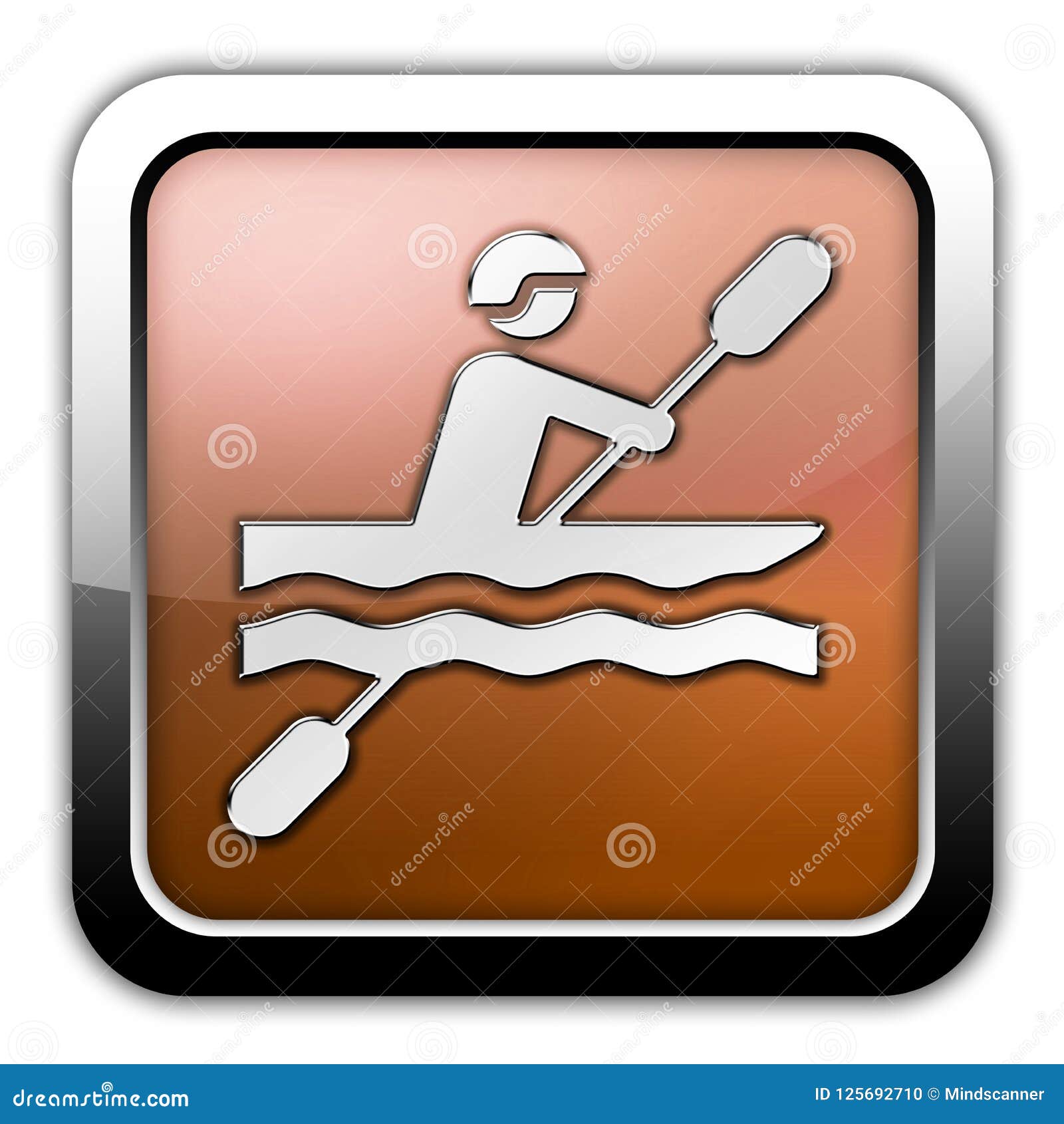 Icon, Button, Pictogram Kayaking Stock Illustration - Illustration of ...