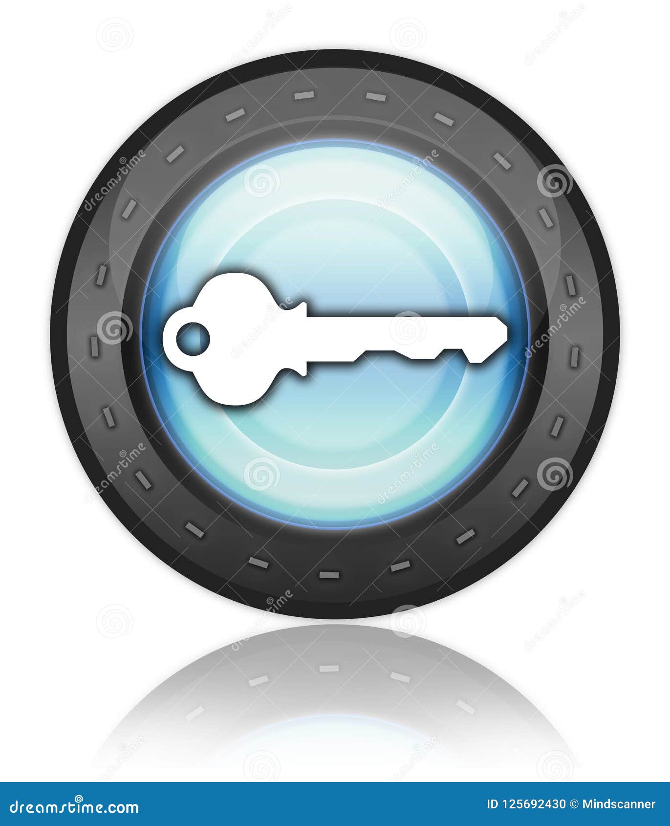 Icon, Button, Pictogram Key Stock Illustration - Illustration of button ...