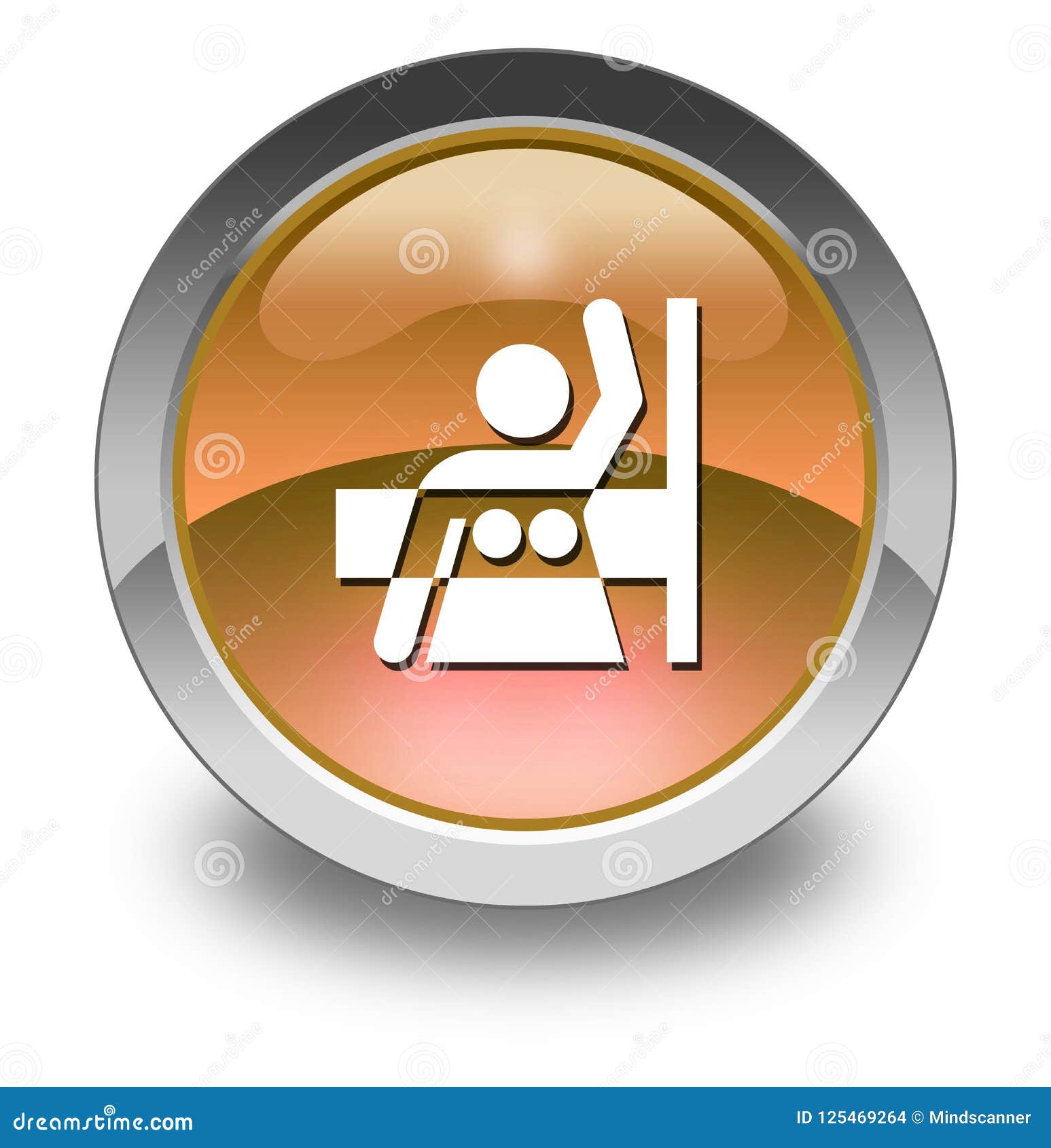 Icon, Button, Pictogram Mammography Stock Illustration - Illustration ...