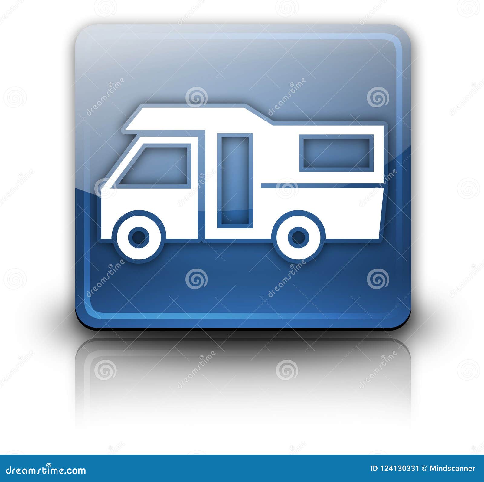 Icon, Button, Pictogram Motorhome Stock Illustration - Illustration of ...