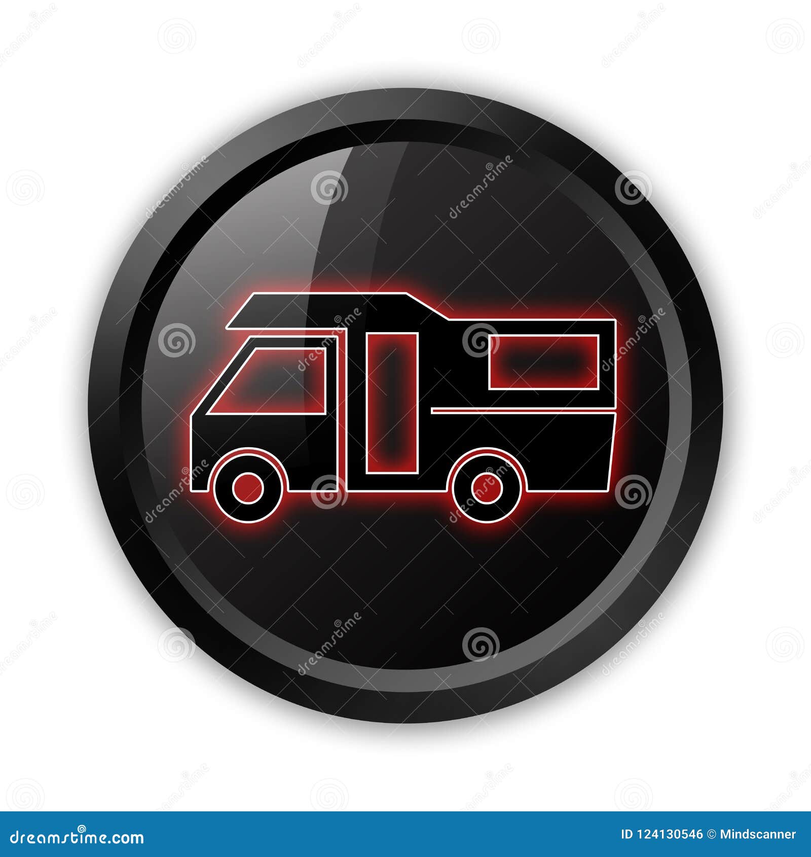 Icon, Button, Pictogram Motorhome Stock Illustration - Illustration of ...
