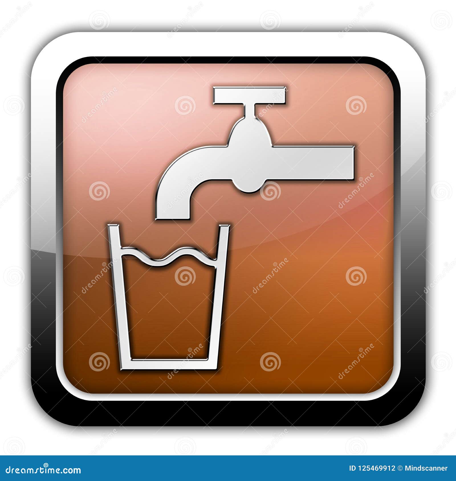 Icon, Button, Pictogram Running Water Stock Illustration - Illustration ...
