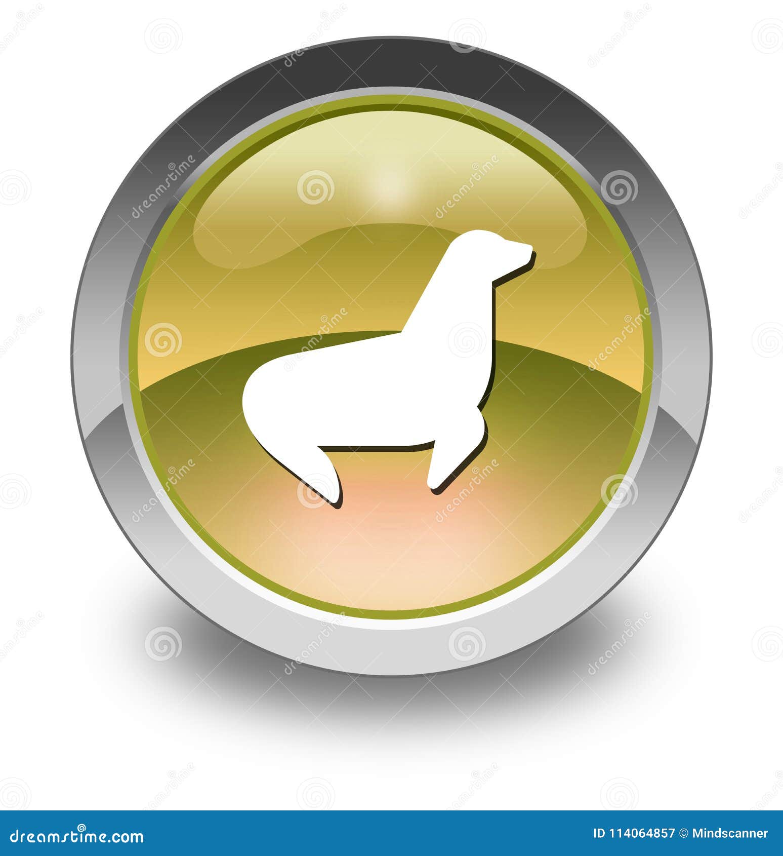 Icon, Button, Pictogram Seal Stock Illustration - Illustration of sign ...