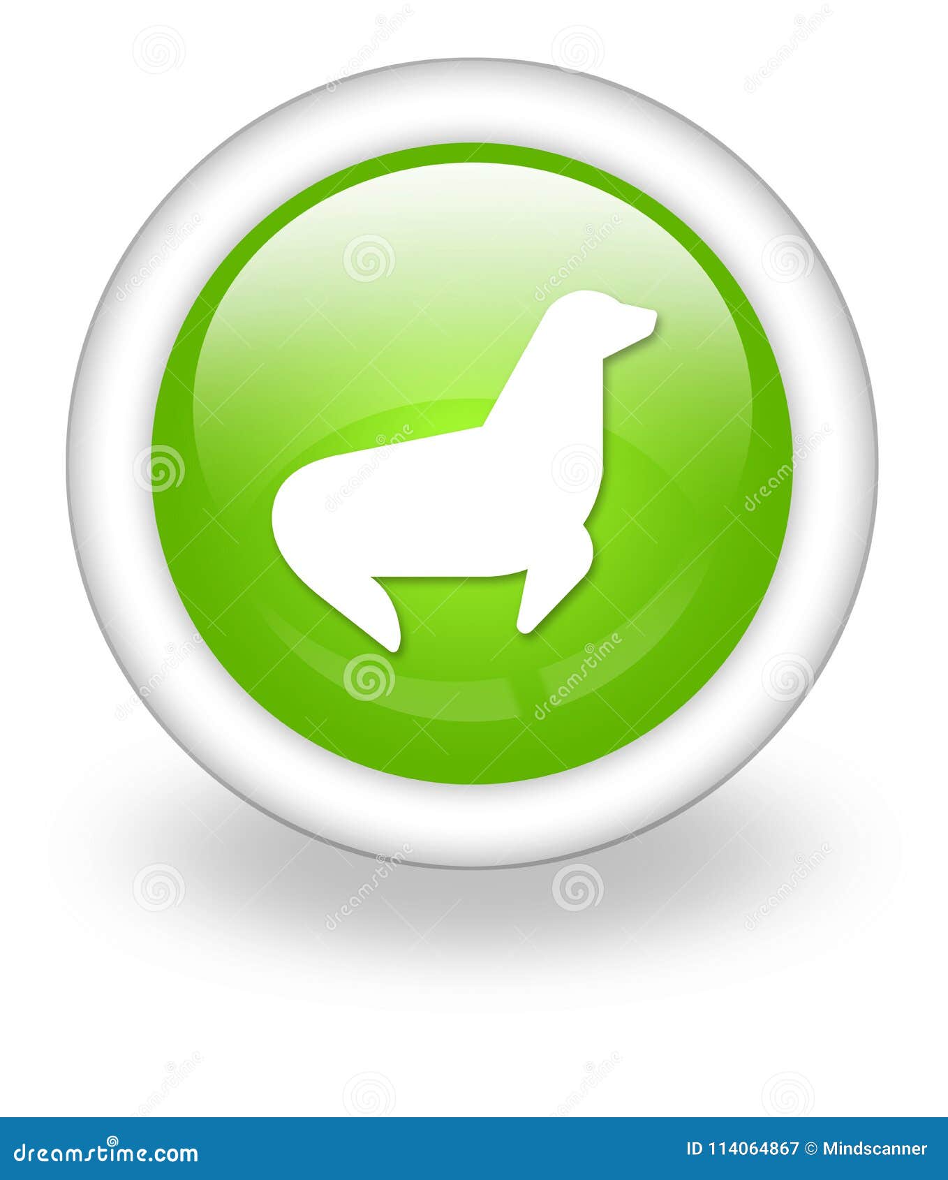 Icon, Button, Pictogram Seal Stock Illustration - Illustration of push ...