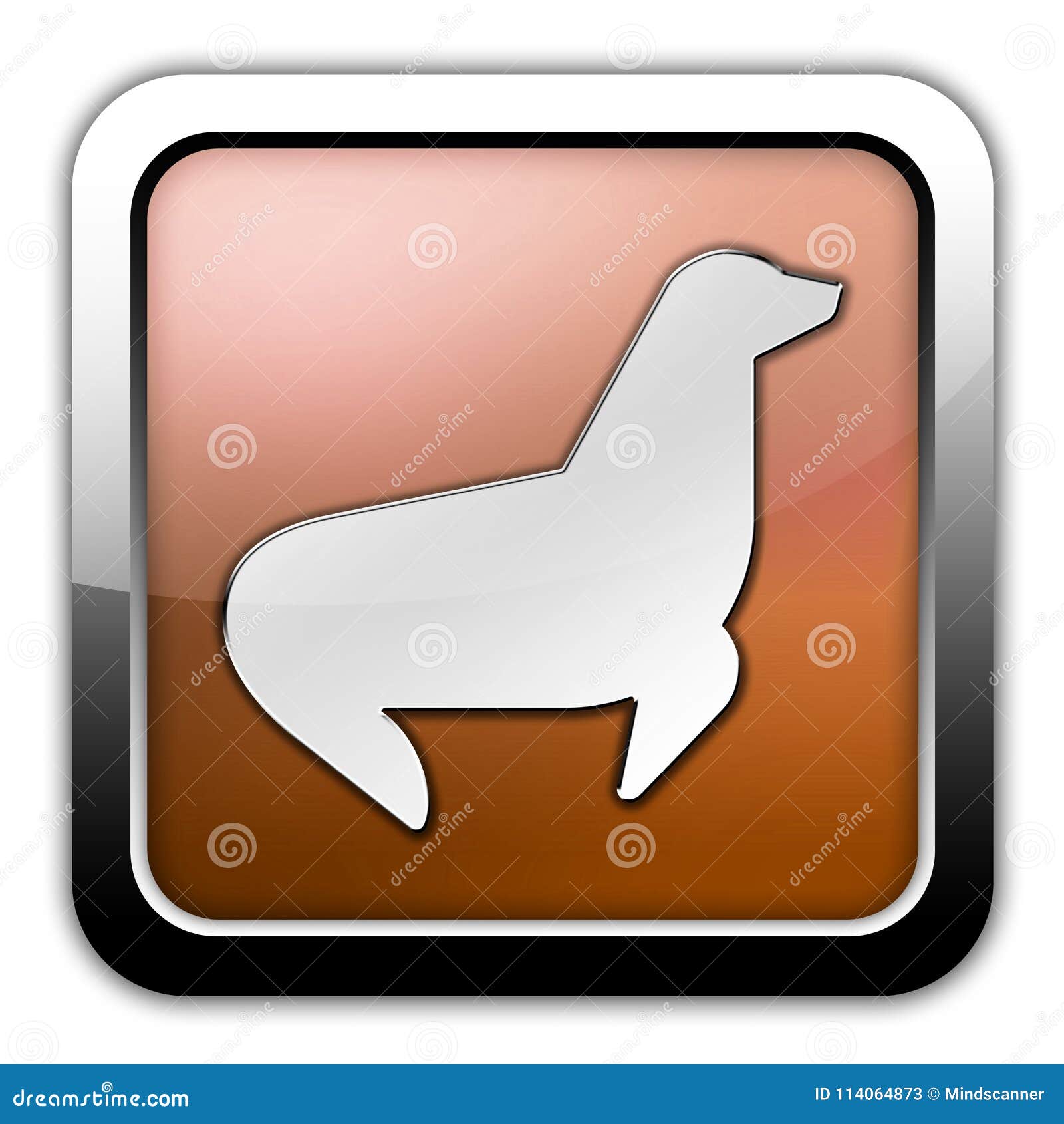 Icon, Button, Pictogram Seal Stock Illustration - Illustration of ...