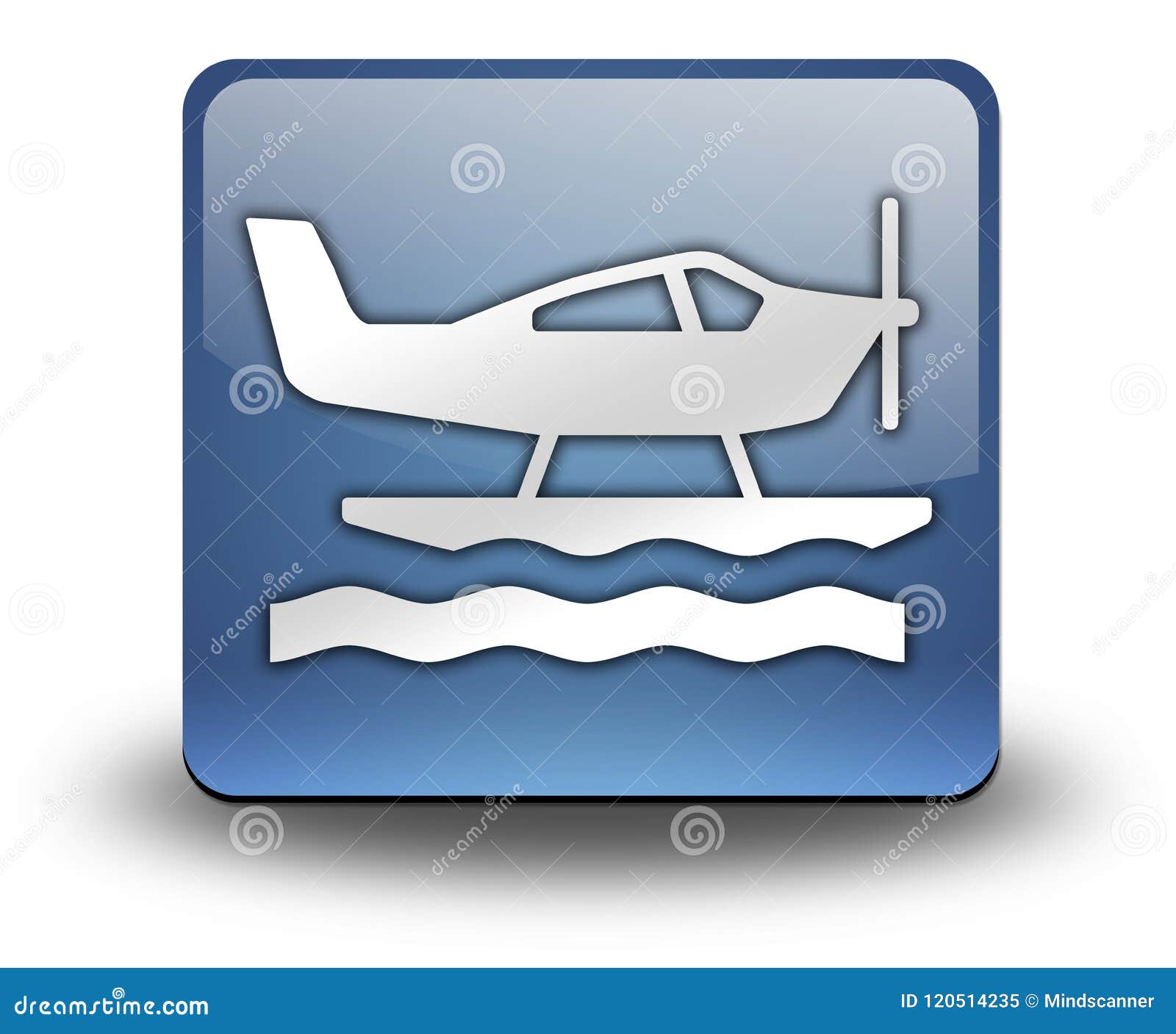Icon, Button, Pictogram Seaplane Stock Illustration - Illustration of ...