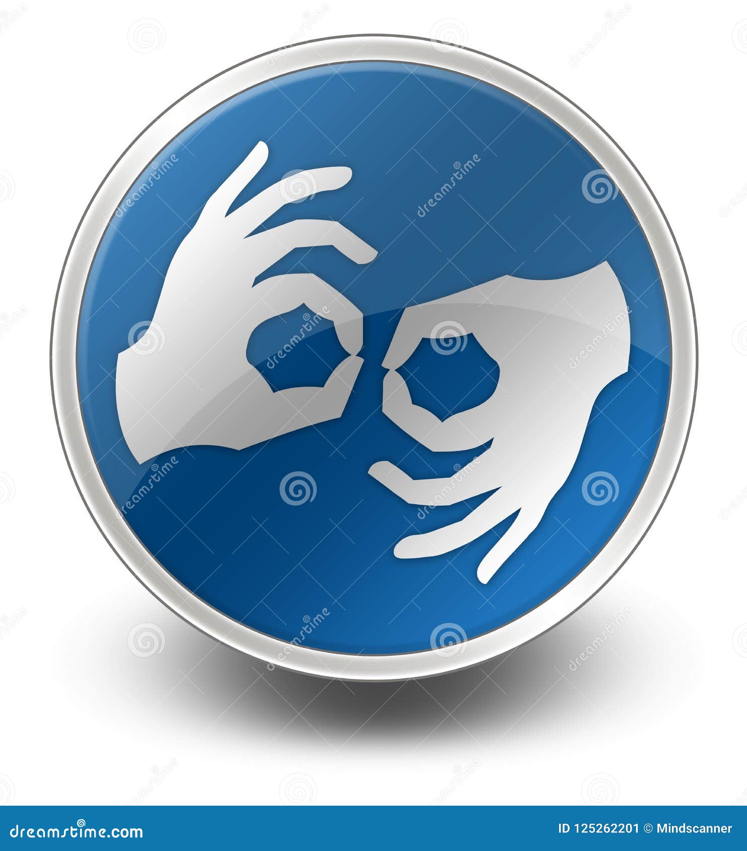Icon, Button, Pictogram Sign Language Stock Illustration - Illustration ...