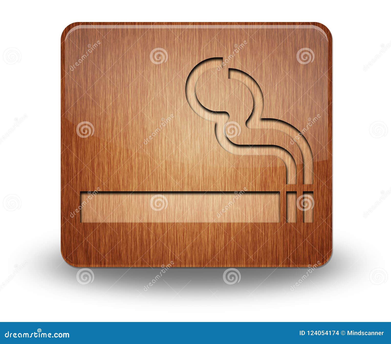 Icon, Button, Pictogram Smoking Area Stock Illustration - Illustration ...