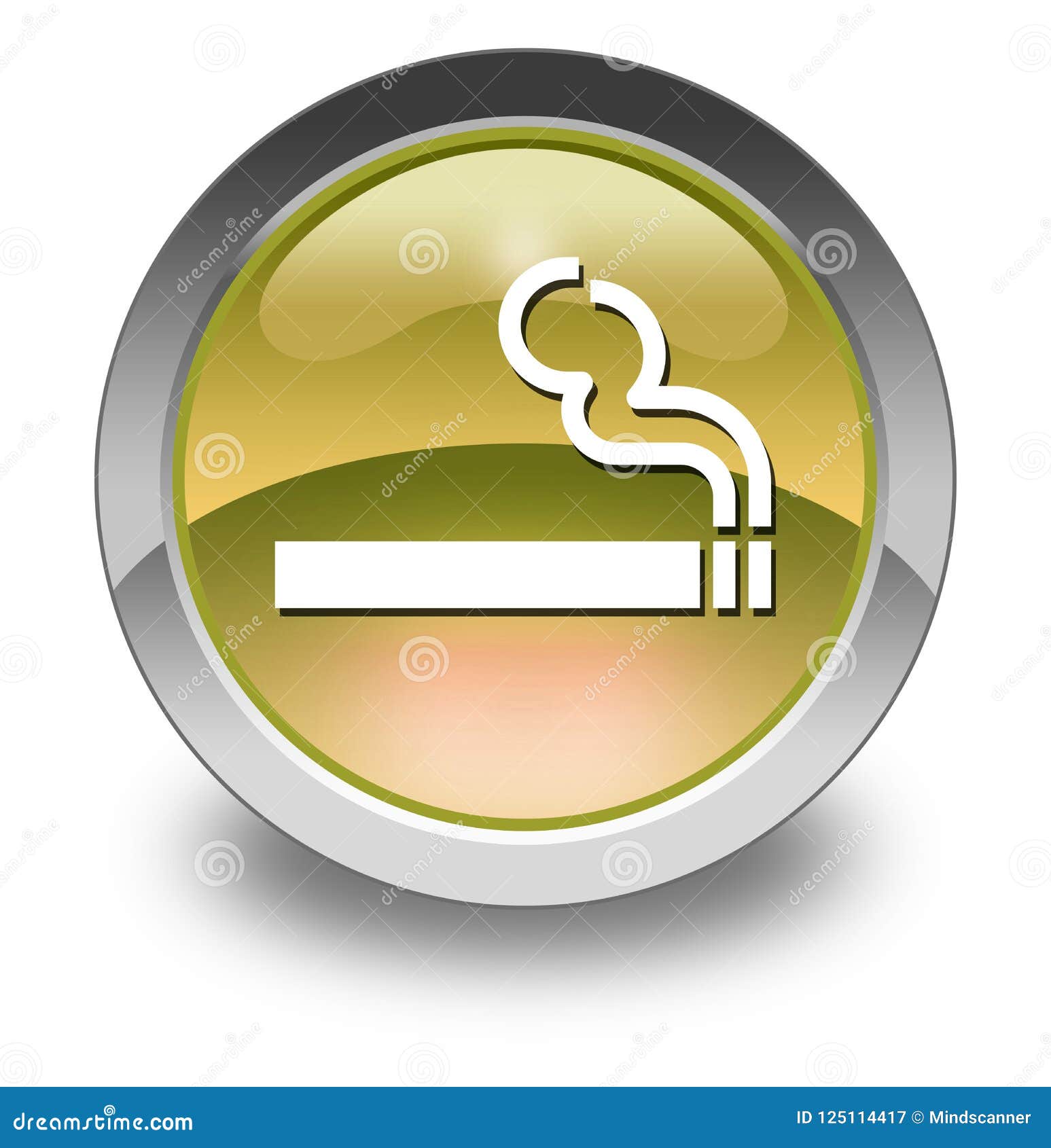 Icon, Button, Pictogram Smoking Area Stock Illustration - Illustration ...