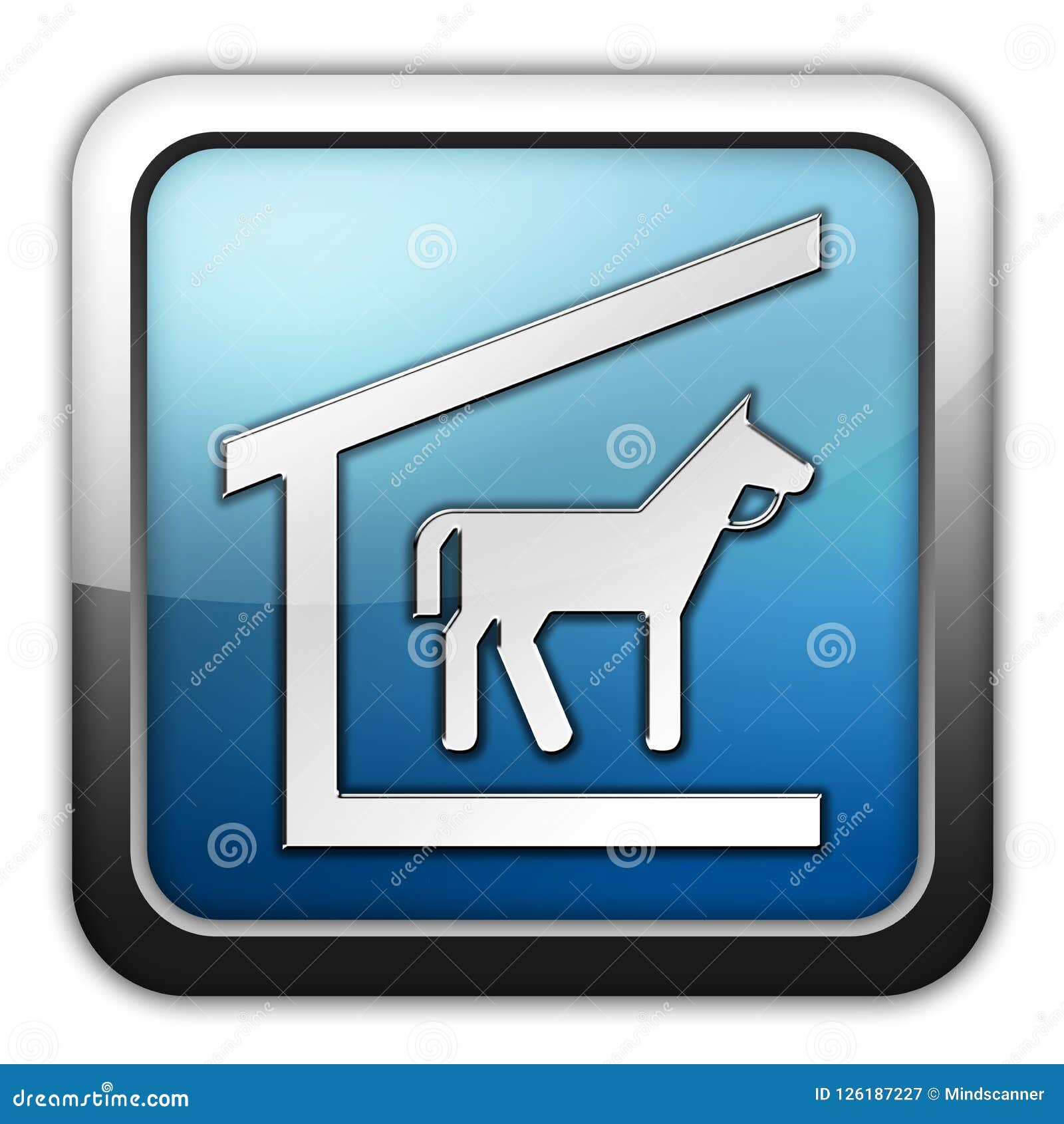 Icon, Button, Pictogram Stable Stock Illustration - Illustration of ...