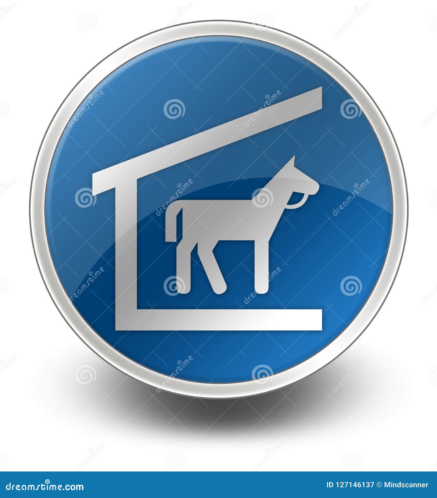 Icon, Button, Pictogram Stable Stock Illustration - Illustration of ...