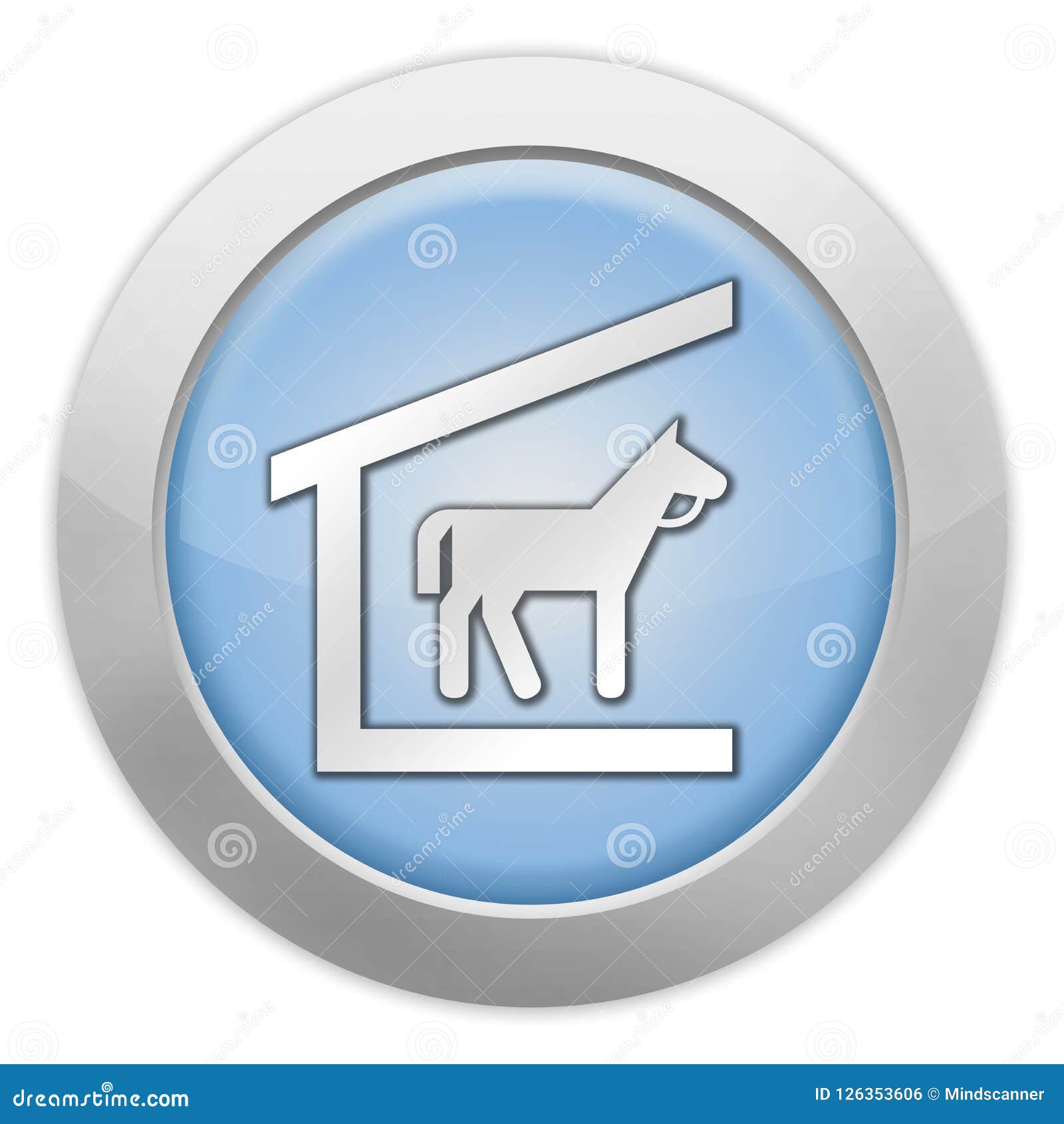 Icon, Button, Pictogram Stable Stock Illustration - Illustration of ...