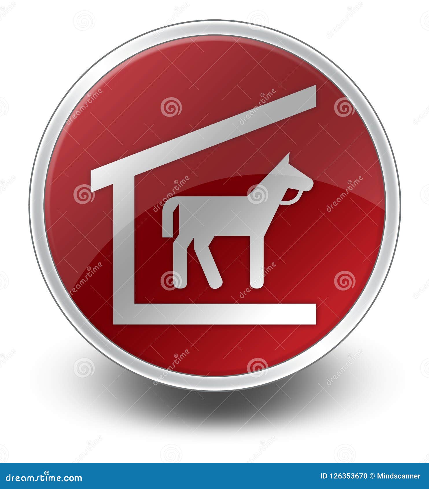 Icon, Button, Pictogram Stable Stock Illustration - Illustration of ...