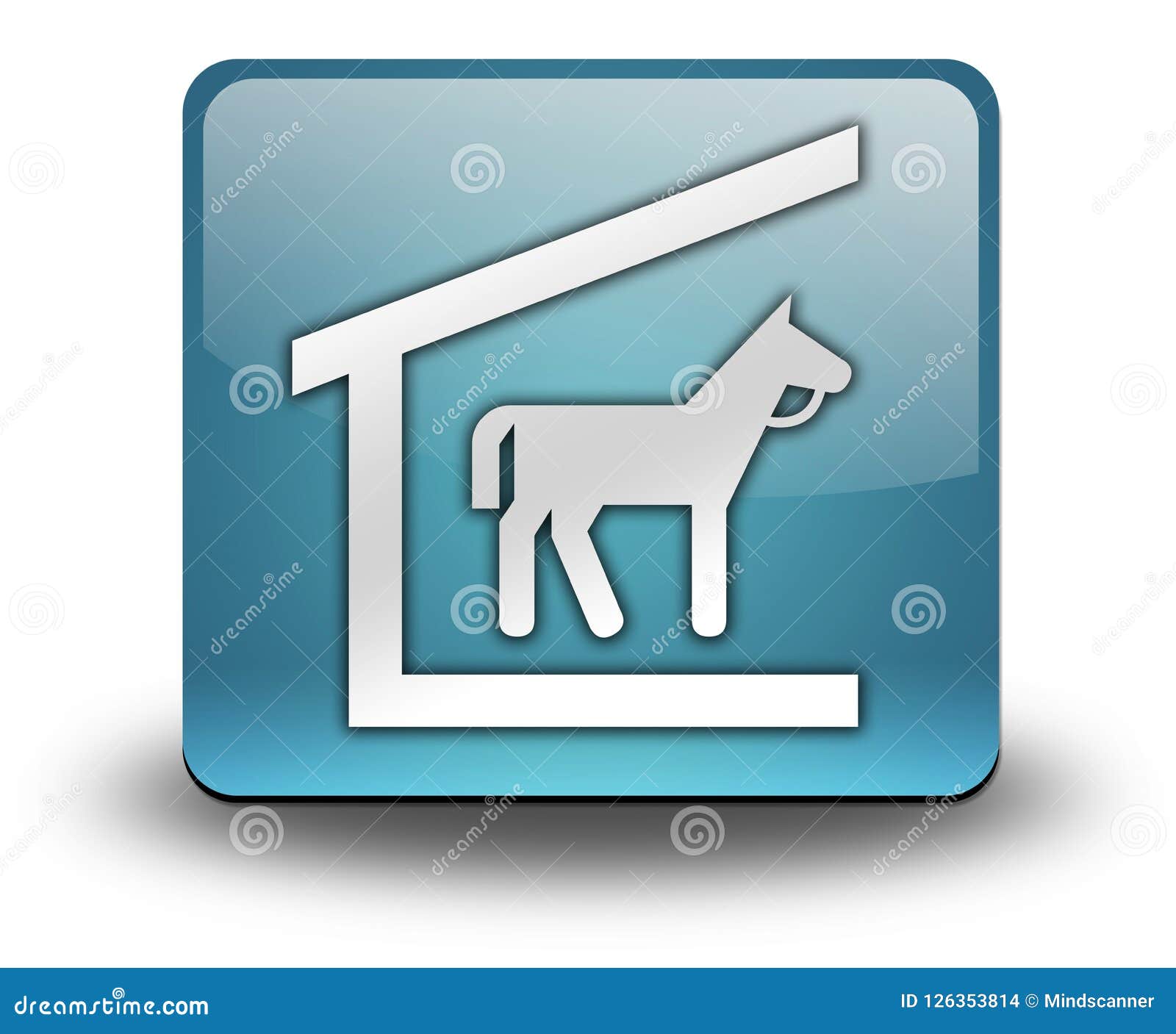 Icon, Button, Pictogram Stable Stock Illustration - Illustration of ...