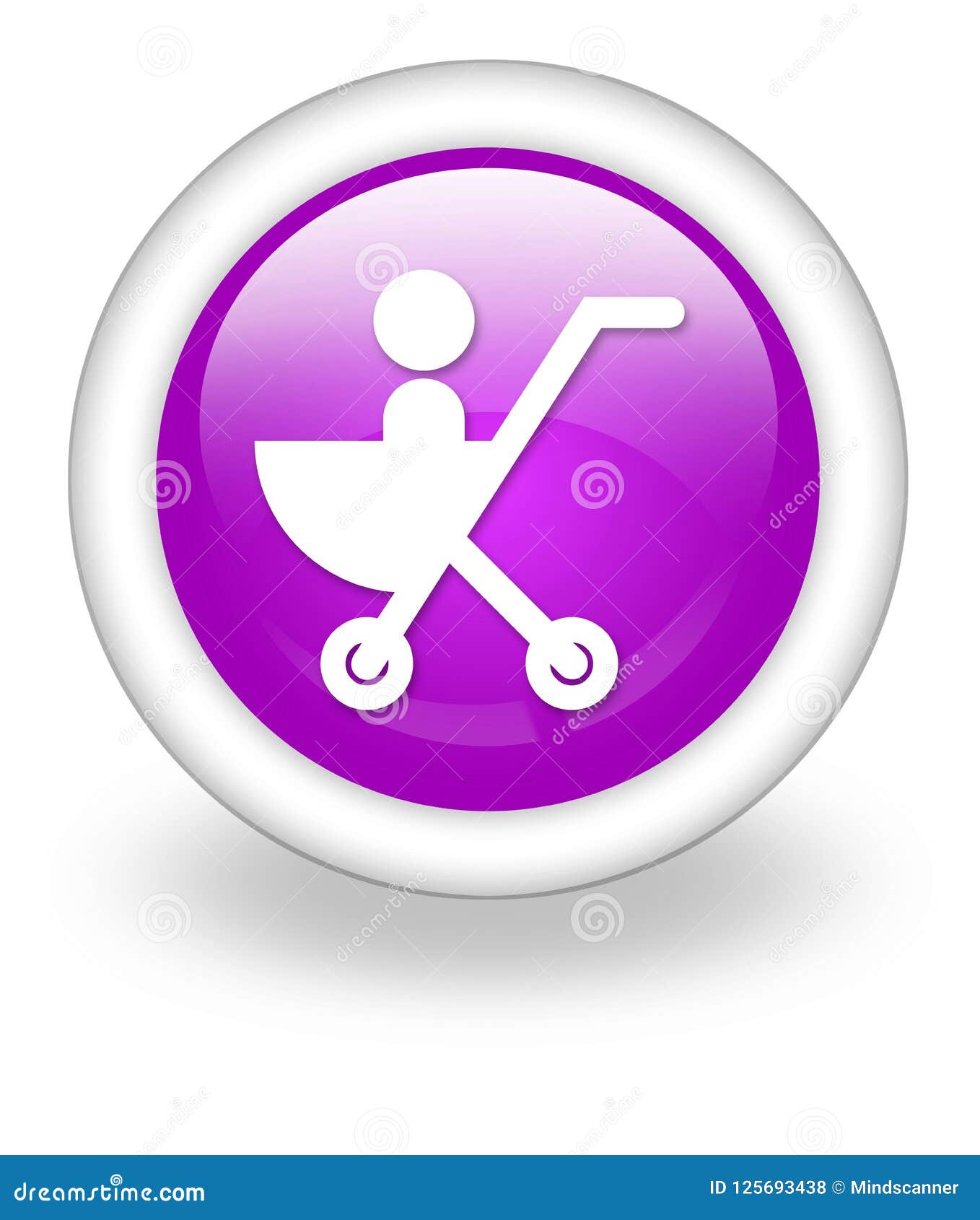 Icon, Button, Pictogram Stroller Stock Illustration - Illustration of ...