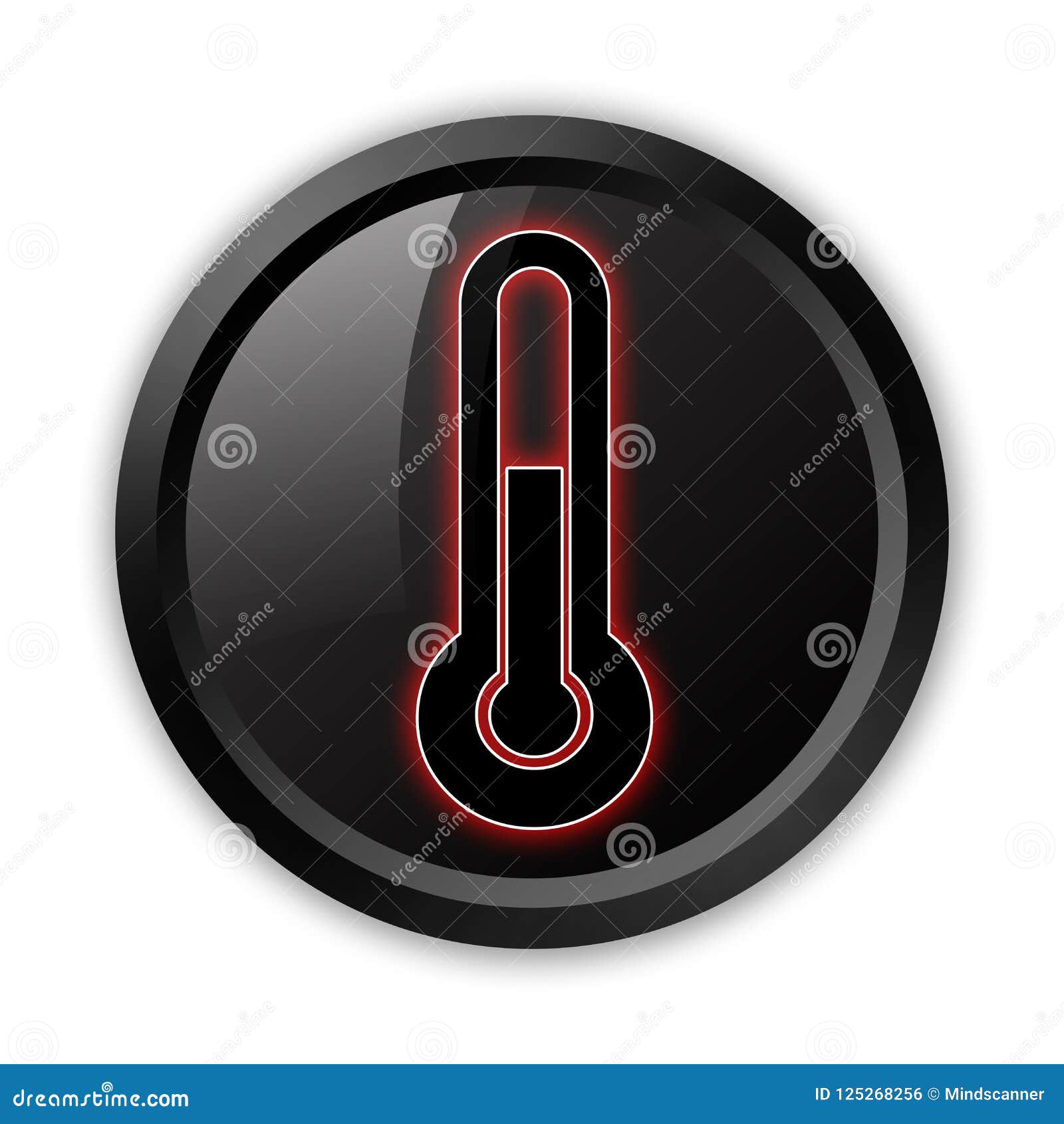 Icon, Button, Pictogram Temperature Stock Illustration - Illustration ...