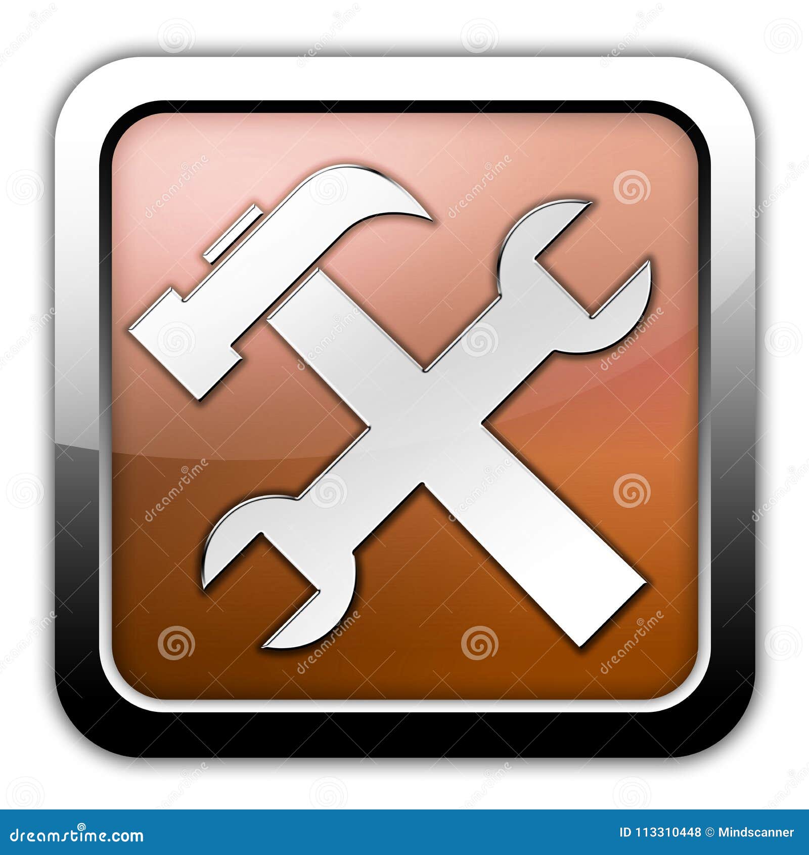 Icon, Button, Pictogram Tools Stock Illustration - Illustration of ...