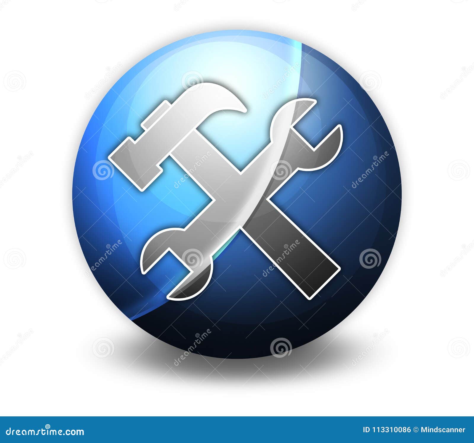Icon, Button, Pictogram Tools Stock Illustration - Illustration of ...
