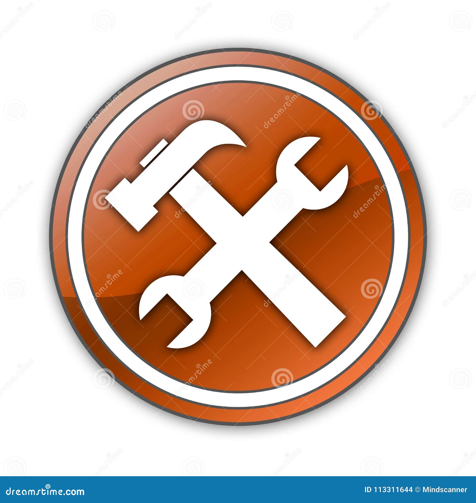 Icon, Button, Pictogram Tools Stock Illustration - Illustration of ...