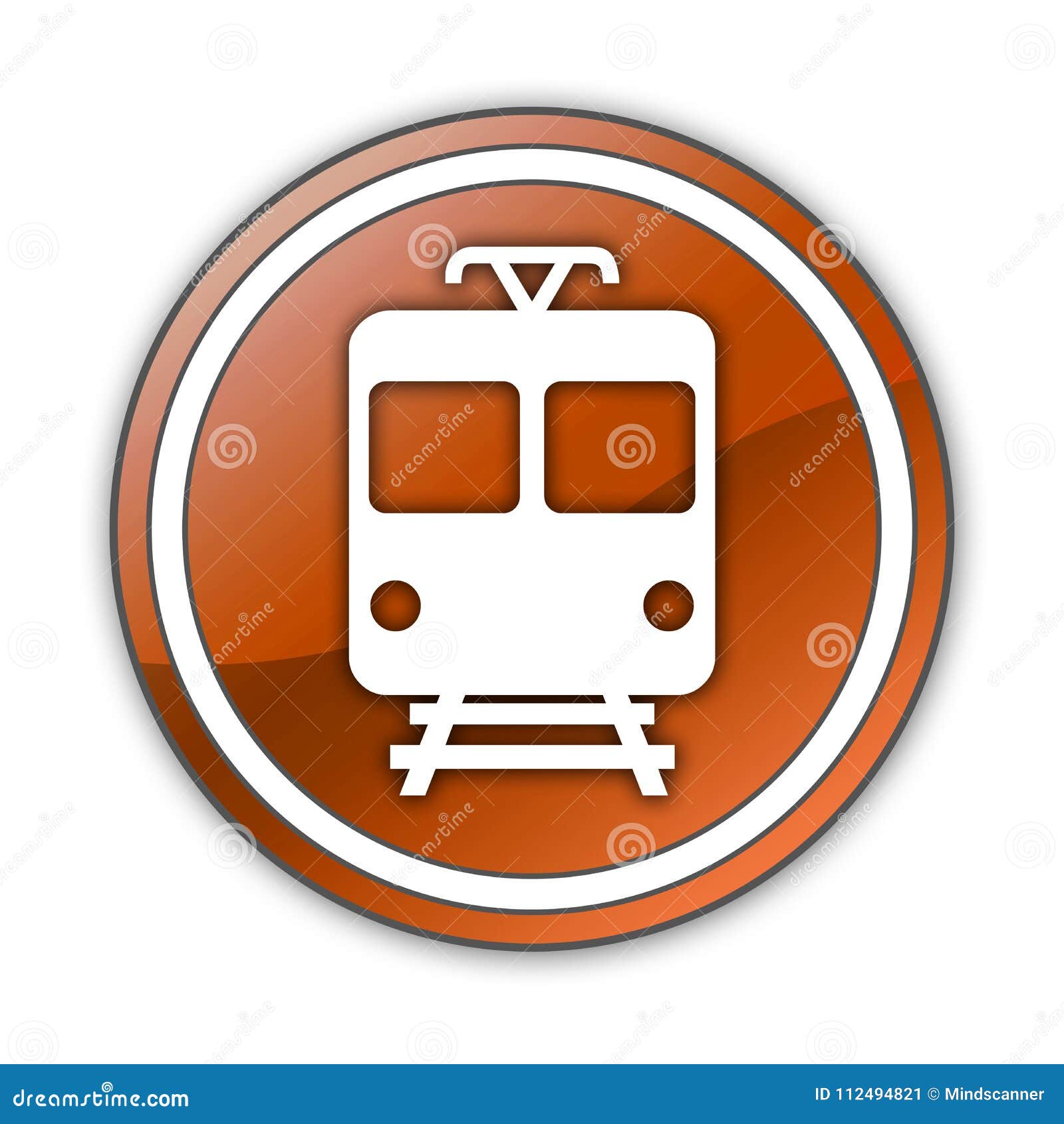 Icon/Button/Pictogram Train Stock Illustration - Illustration of ...