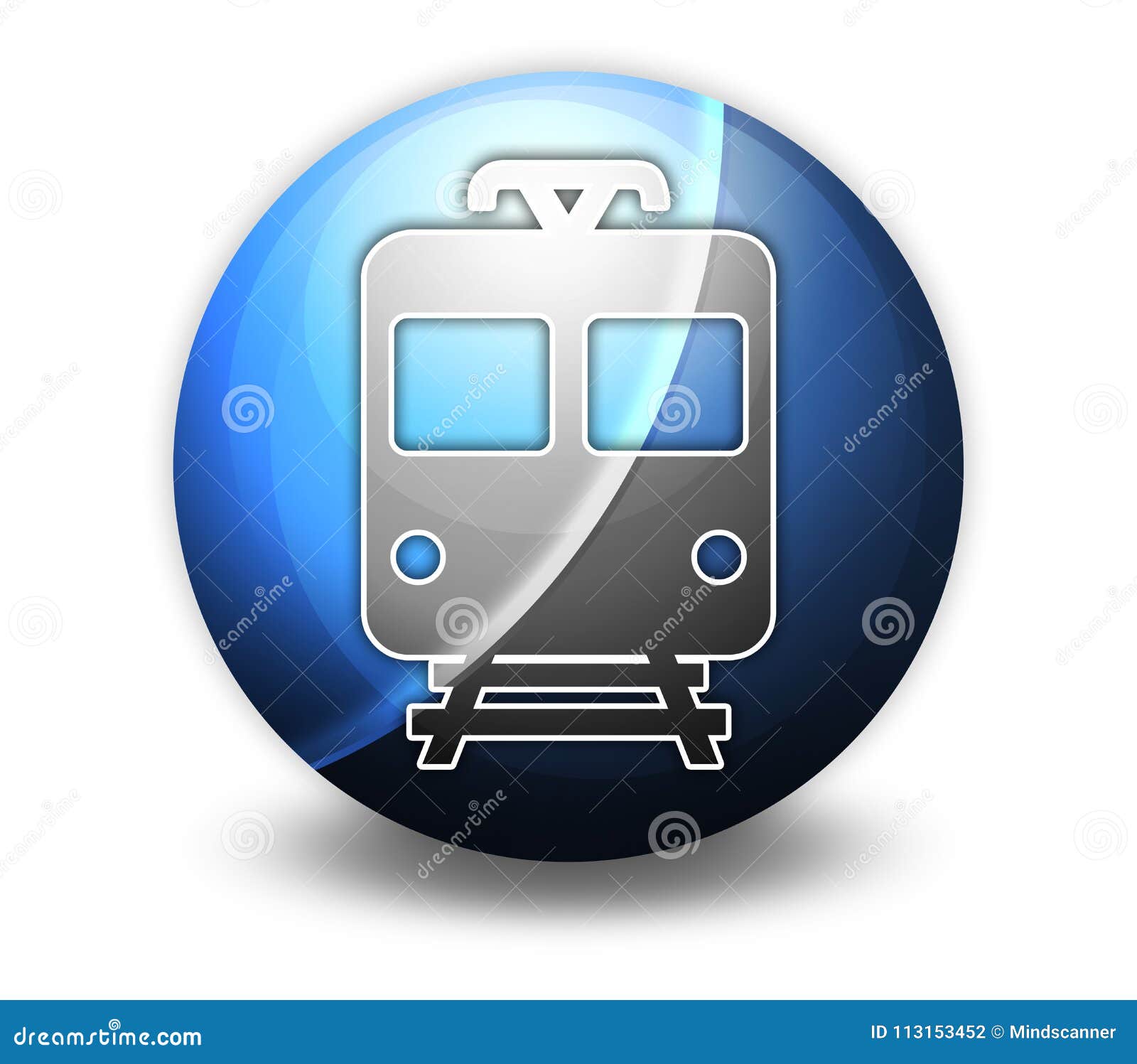 Icon/Button/Pictogram Train Stock Illustration - Illustration of ...