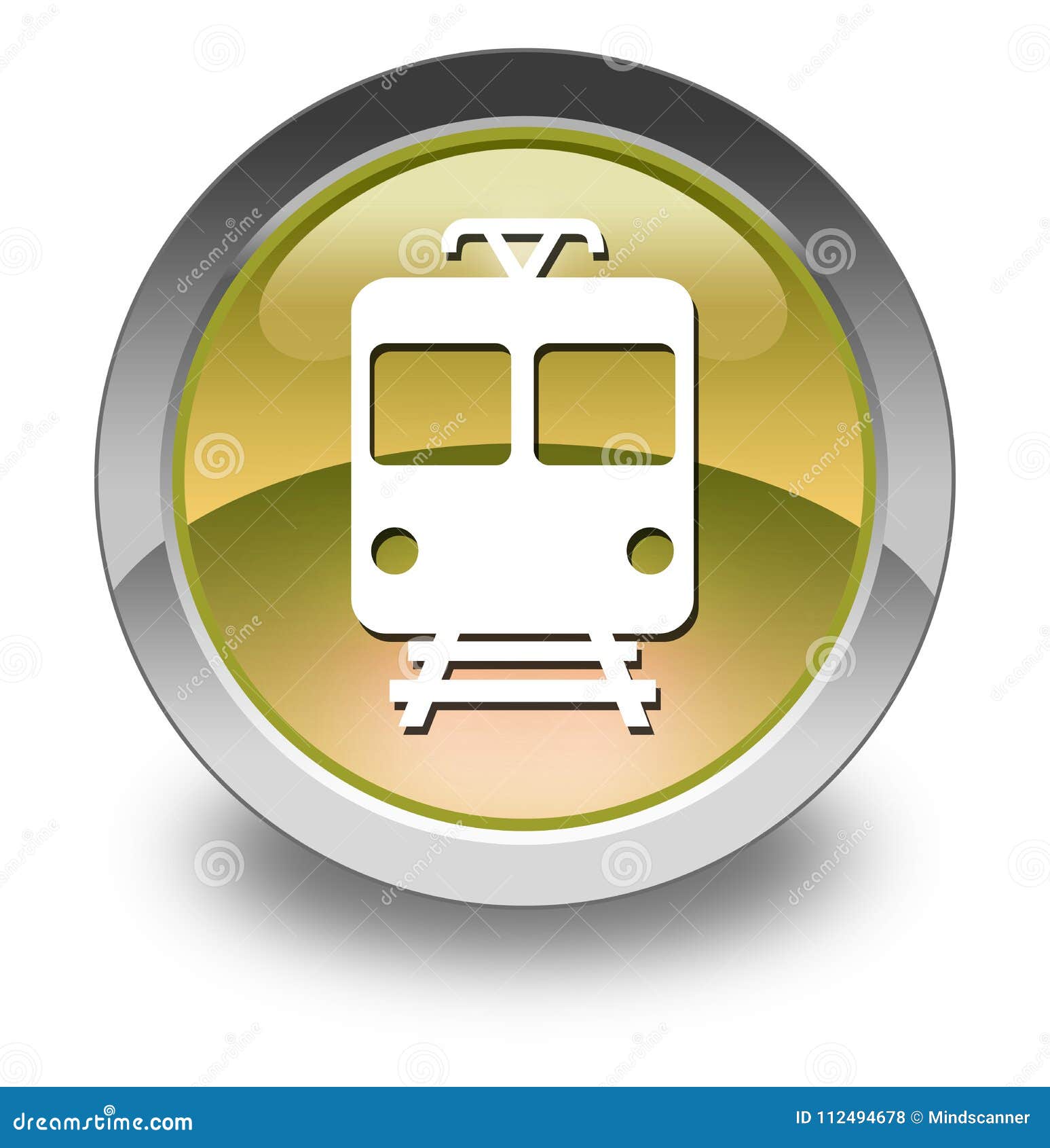 Icon/Button/Pictogram Train Stock Illustration - Illustration of ...