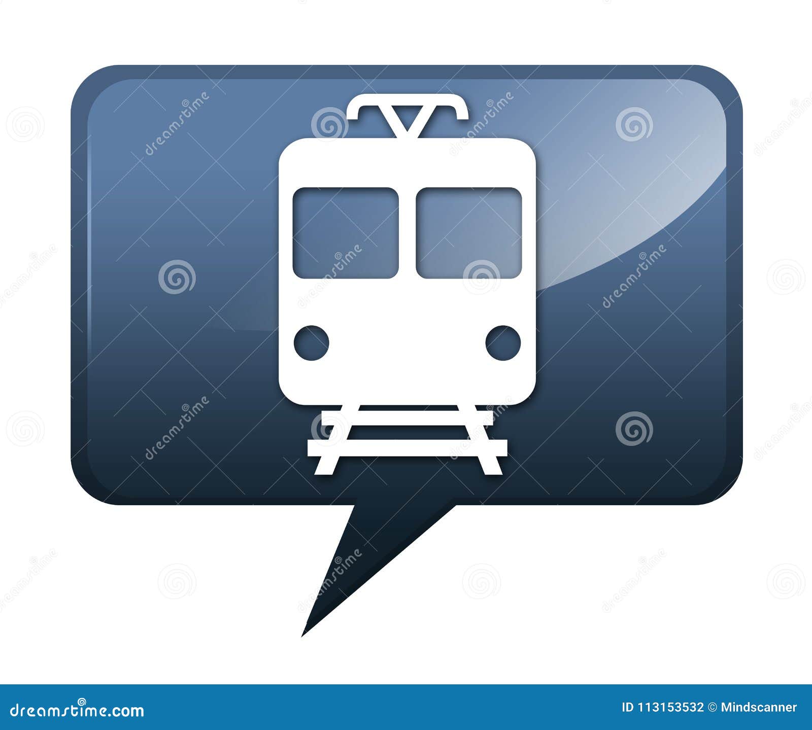 Icon/Button/Pictogram Train Stock Illustration - Illustration of ...