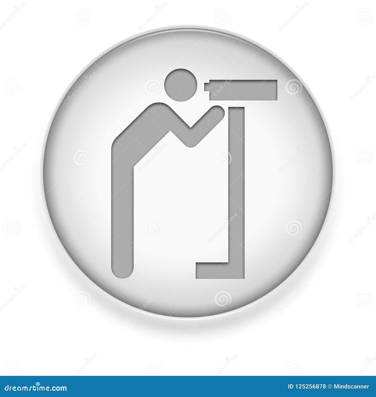 Icon, Button, Pictogram Viewing Area Stock Illustration - Illustration ...
