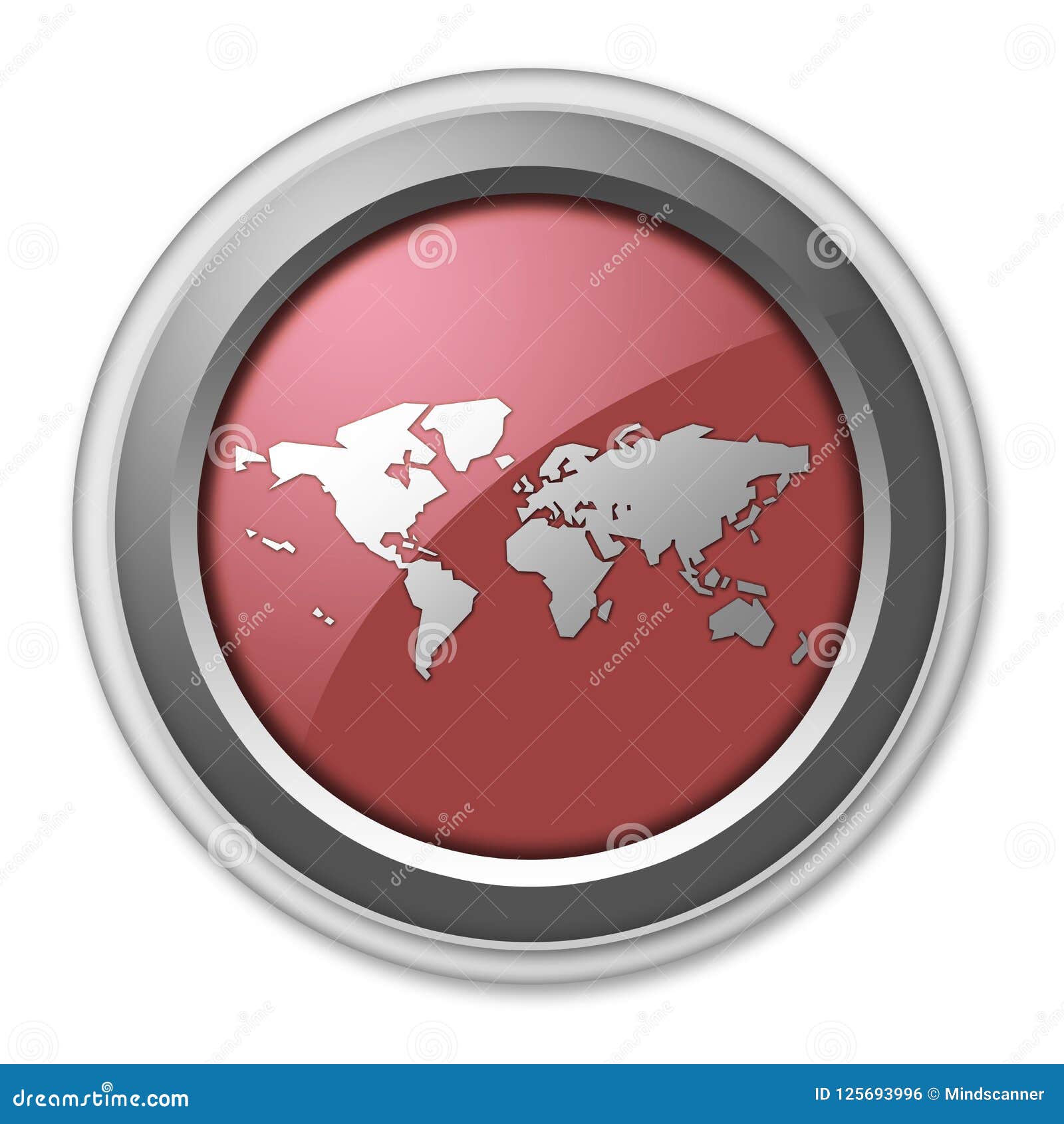 Icon, Button, Pictogram World Map Stock Illustration - Illustration of ...