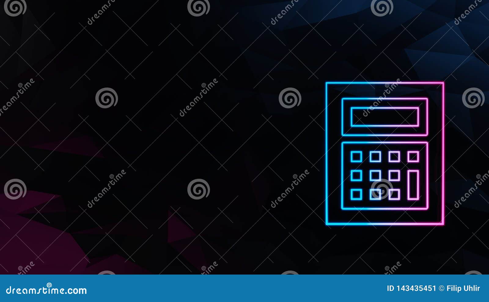 Icon of calculator stock illustration. Illustration of design - 143435451