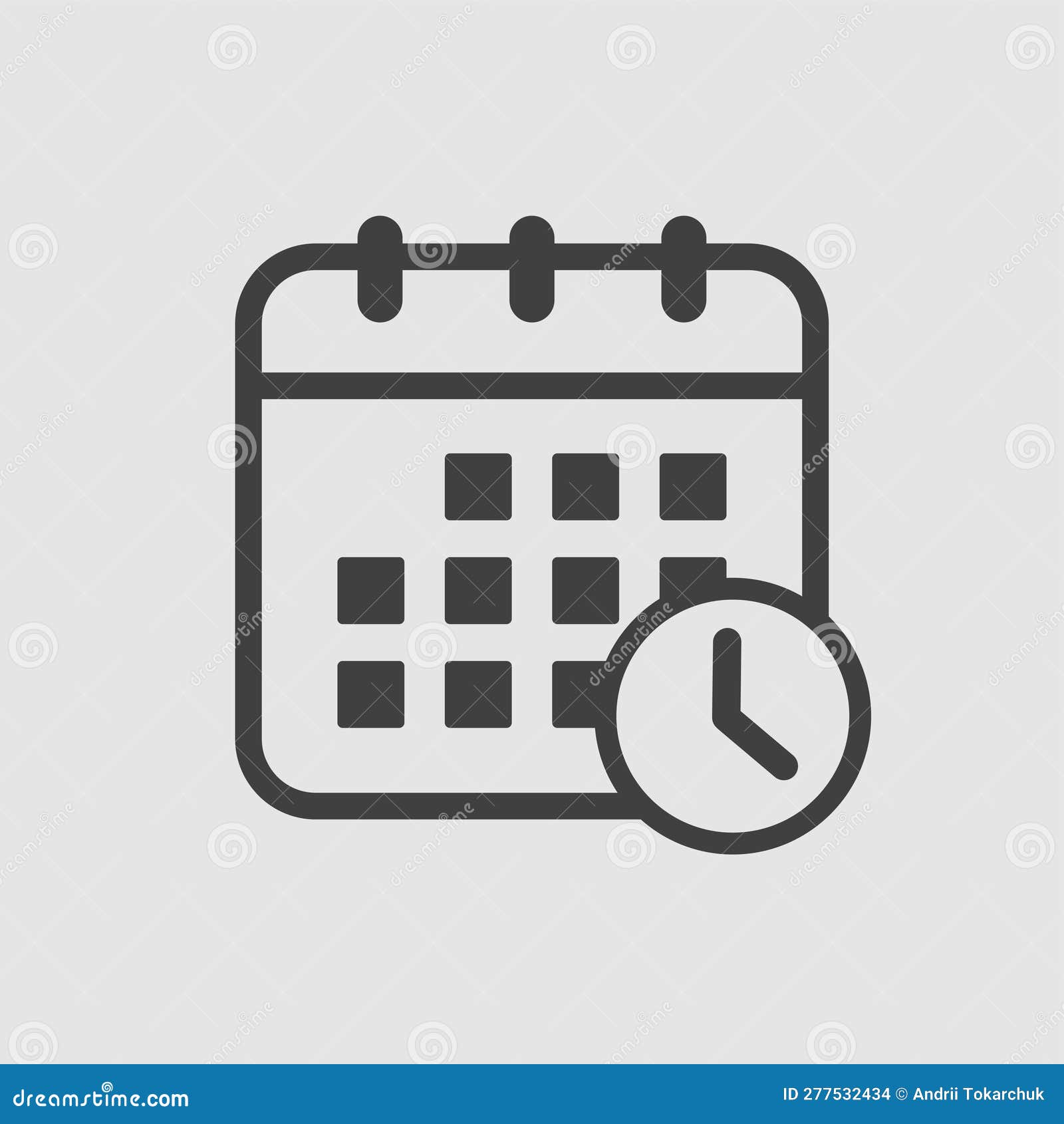 Icon Calendar - Popup Message Timer or Clock Stock Vector ...