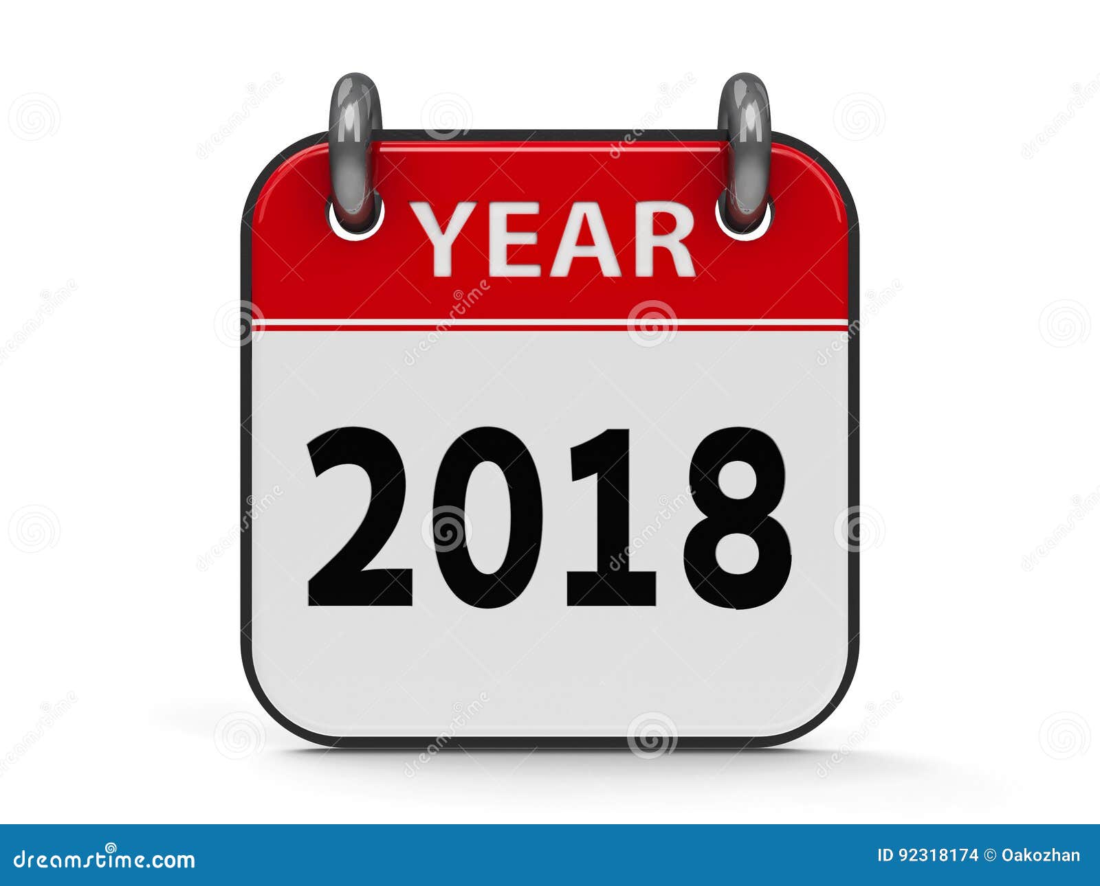 Icon calendar 2018 year stock illustration. Illustration of event ...