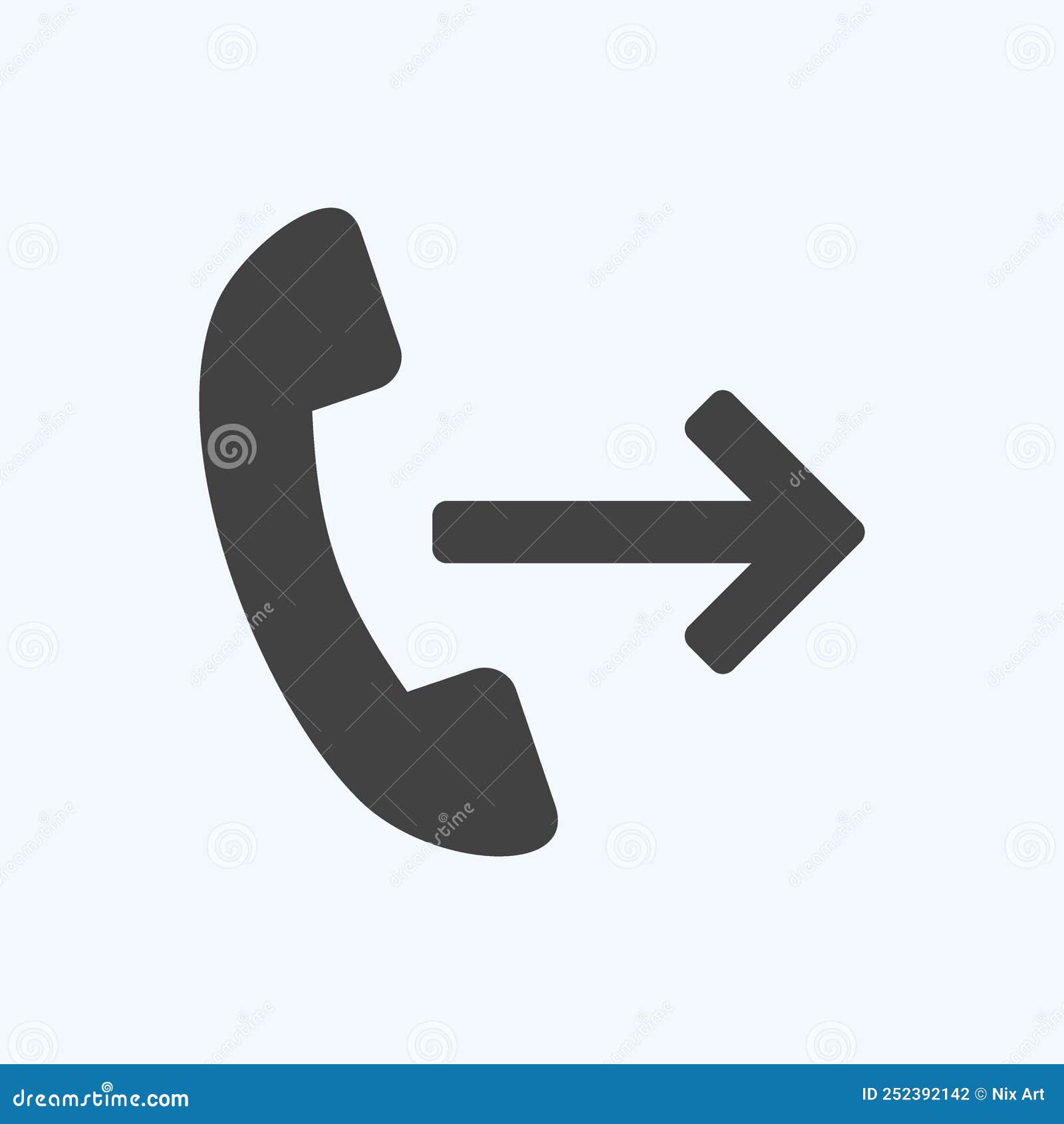 Icon Call Forwarding. Suitable for Mobile Apps Symbol. Glyph Style ...