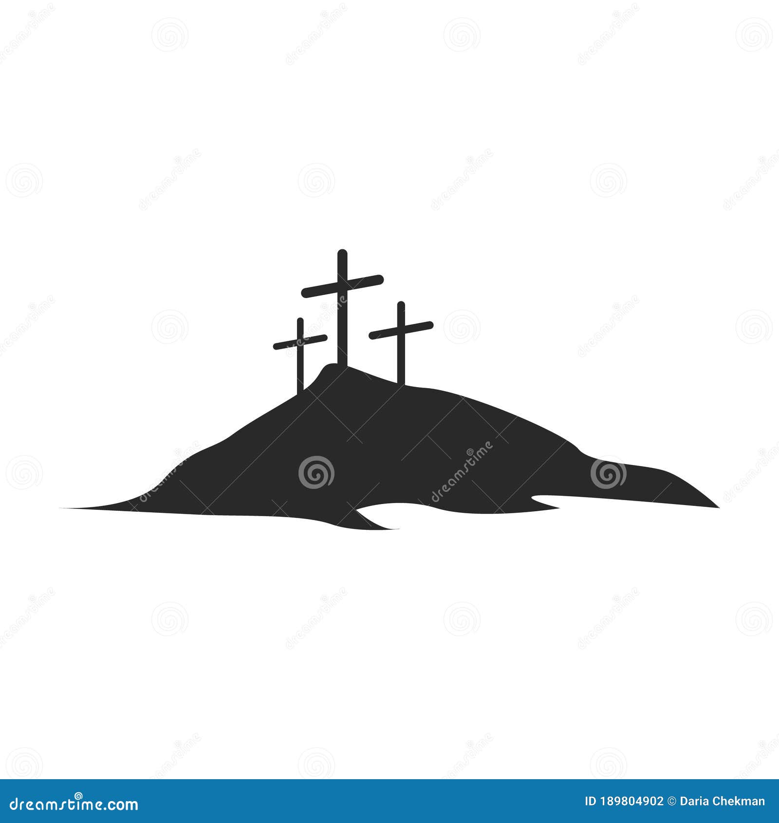 The Icon of Calvary. Symbol Stock Illustration - Illustration of faith ...