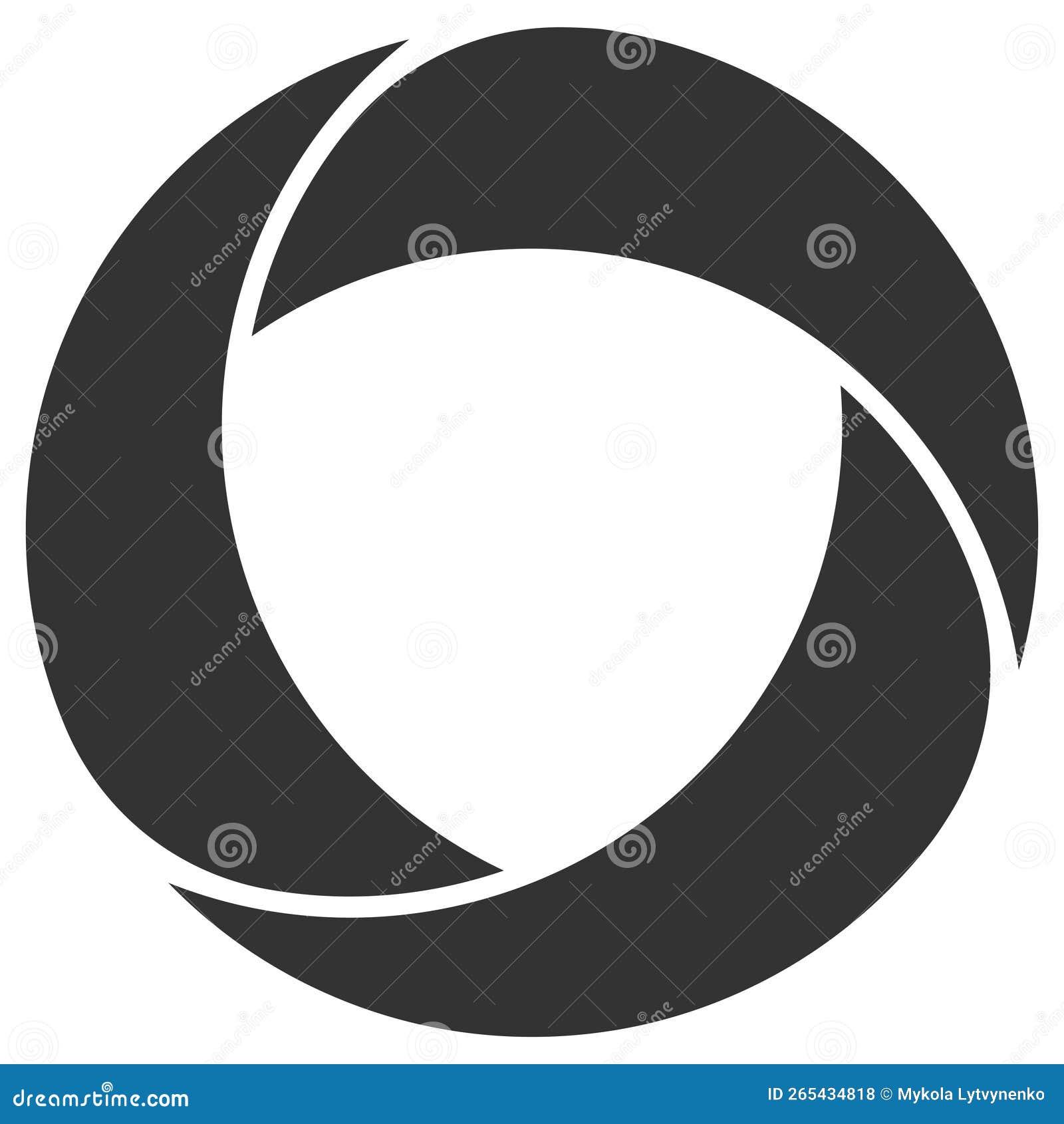 Icon Camera Lens, Shutter Diaphragm, Round Abstract Shutter Logo Stock ...