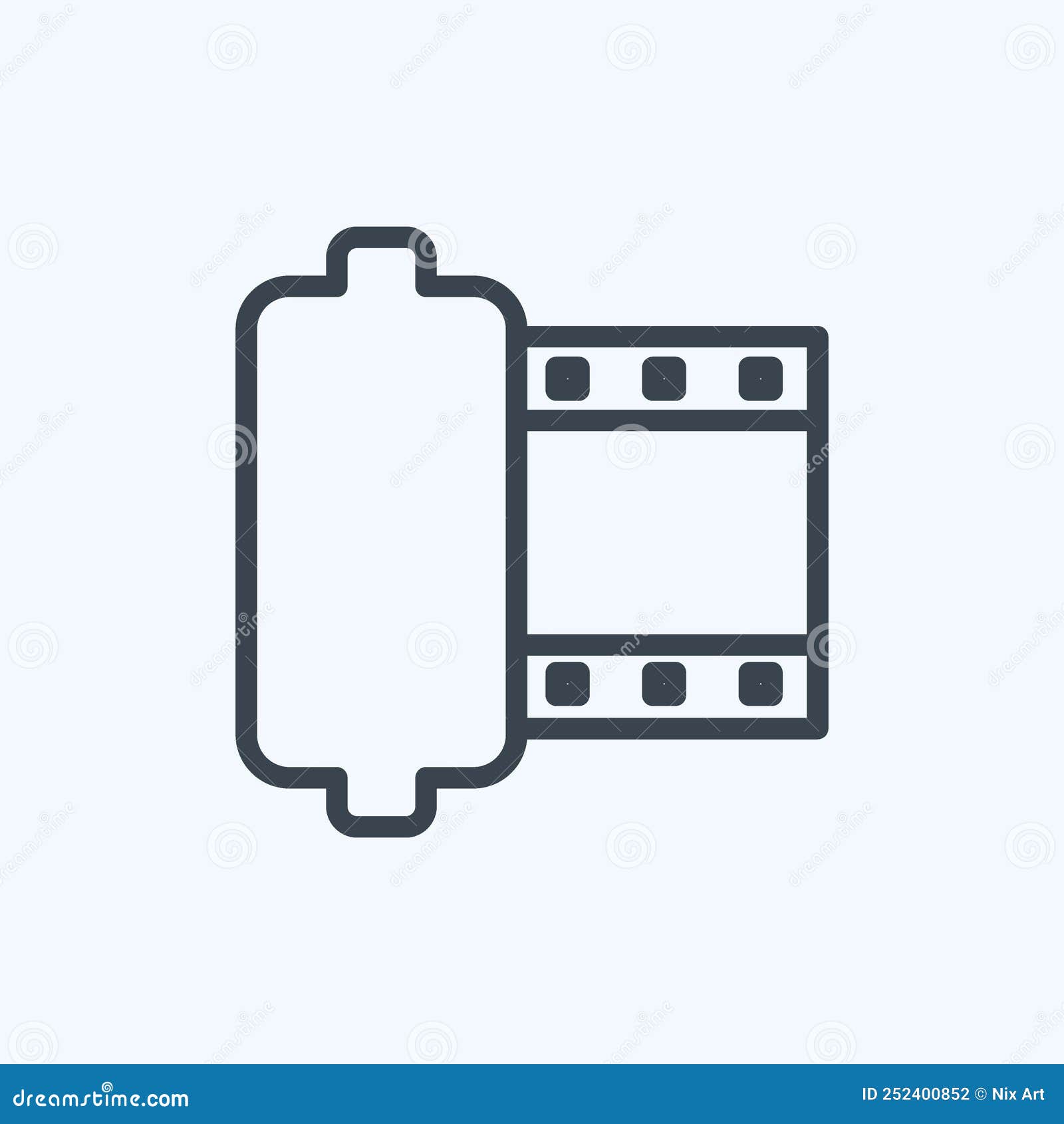 Icon Camera Roll. Suitable for Photo Editing Symbol. Line Style. Simple ...