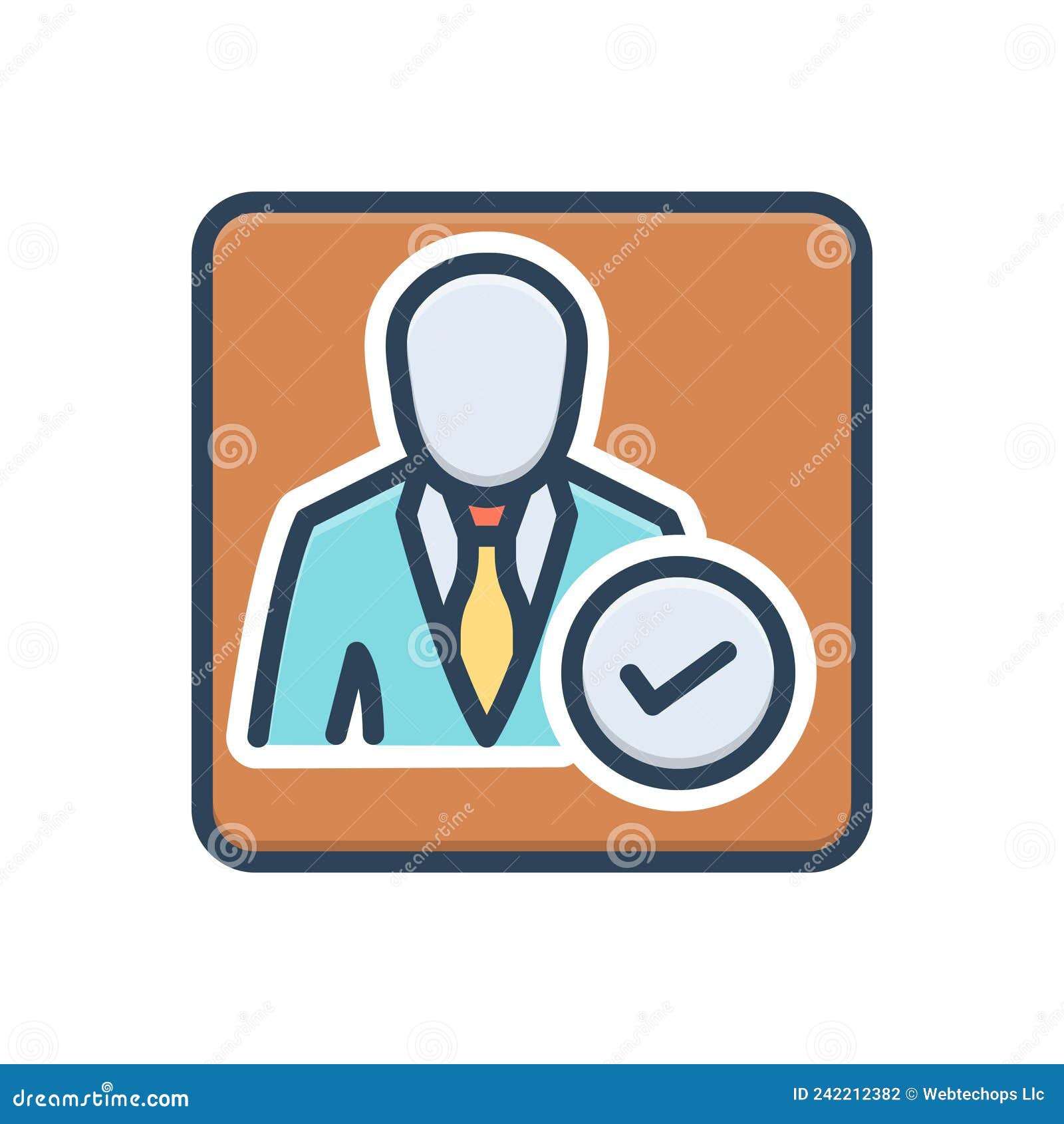 Color Illustration Icon for Candidate, Contestant and Nominee Stock ...