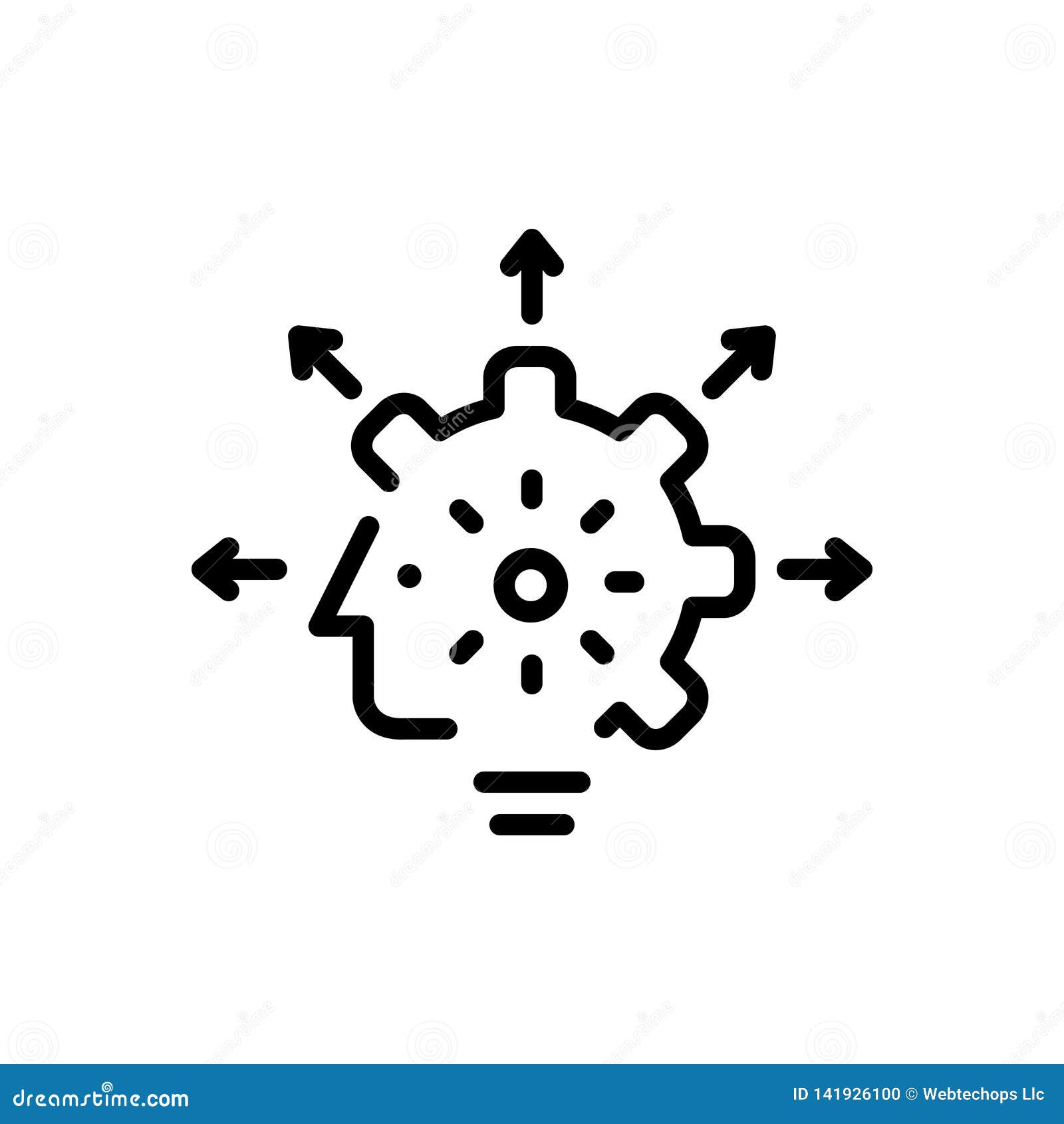 Black Line Icon for Capabilities, Capacitation and Ability Stock Vector ...
