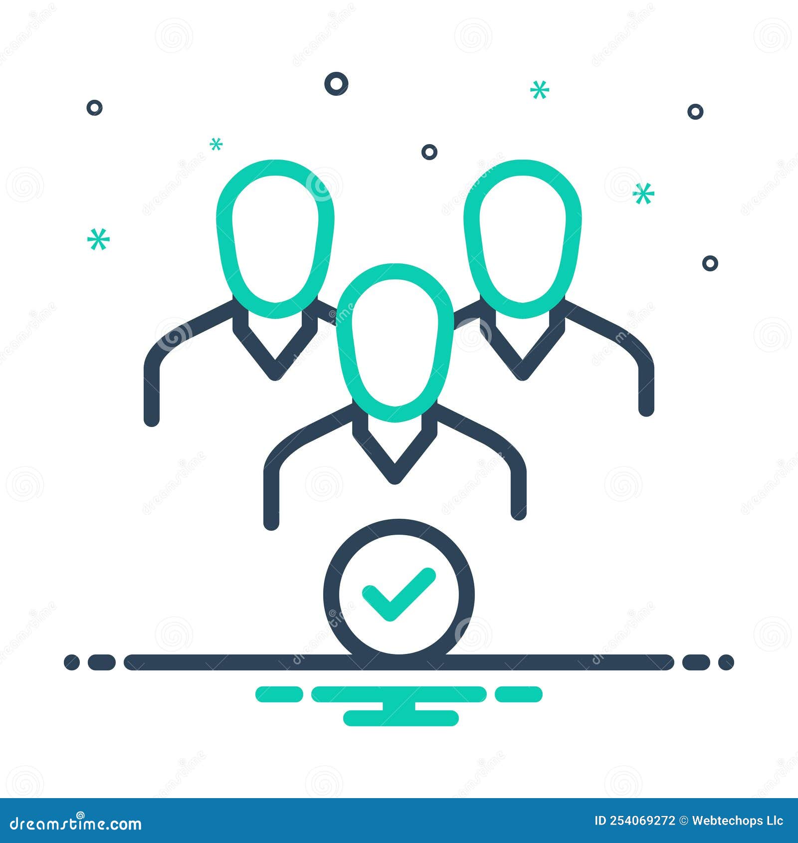 Mix Icon for Capable, People and Competent Stock Illustration ...
