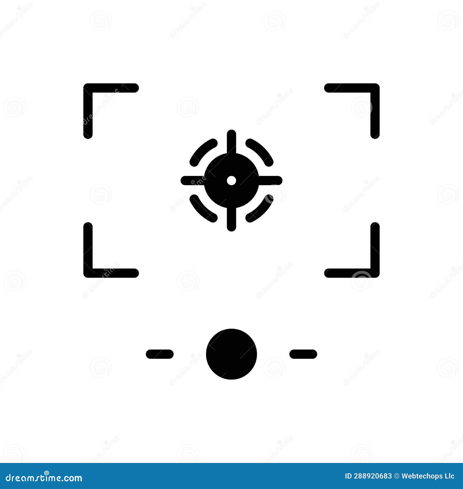 Black Solid Icon for Captured, Capture and Lens Stock Vector ...