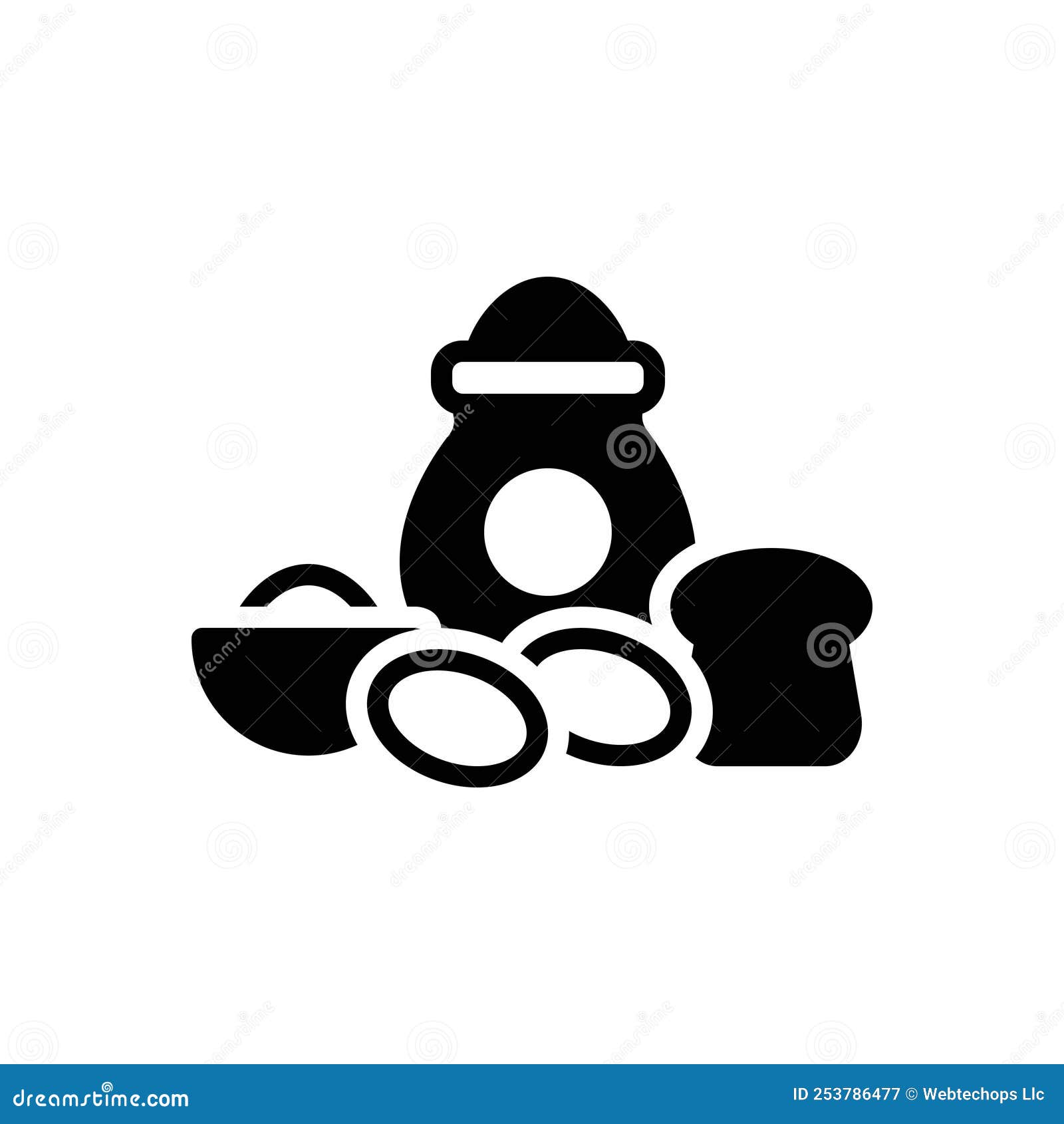 Icon Low Carb Carbohydrates Dietary Food Design Symbol Wheat Grain And ...