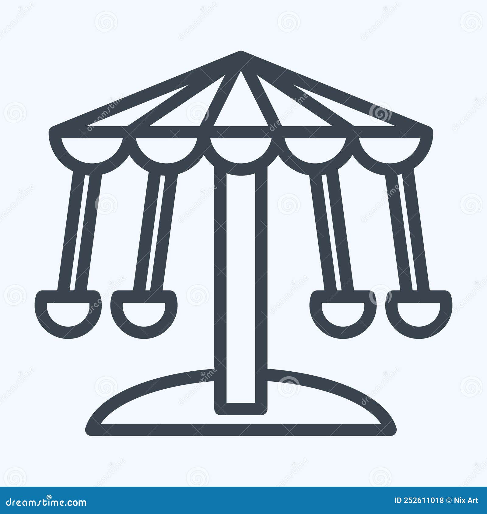 Icon Carousel. Suitable for Education Symbol. Line Style. Simple Design ...