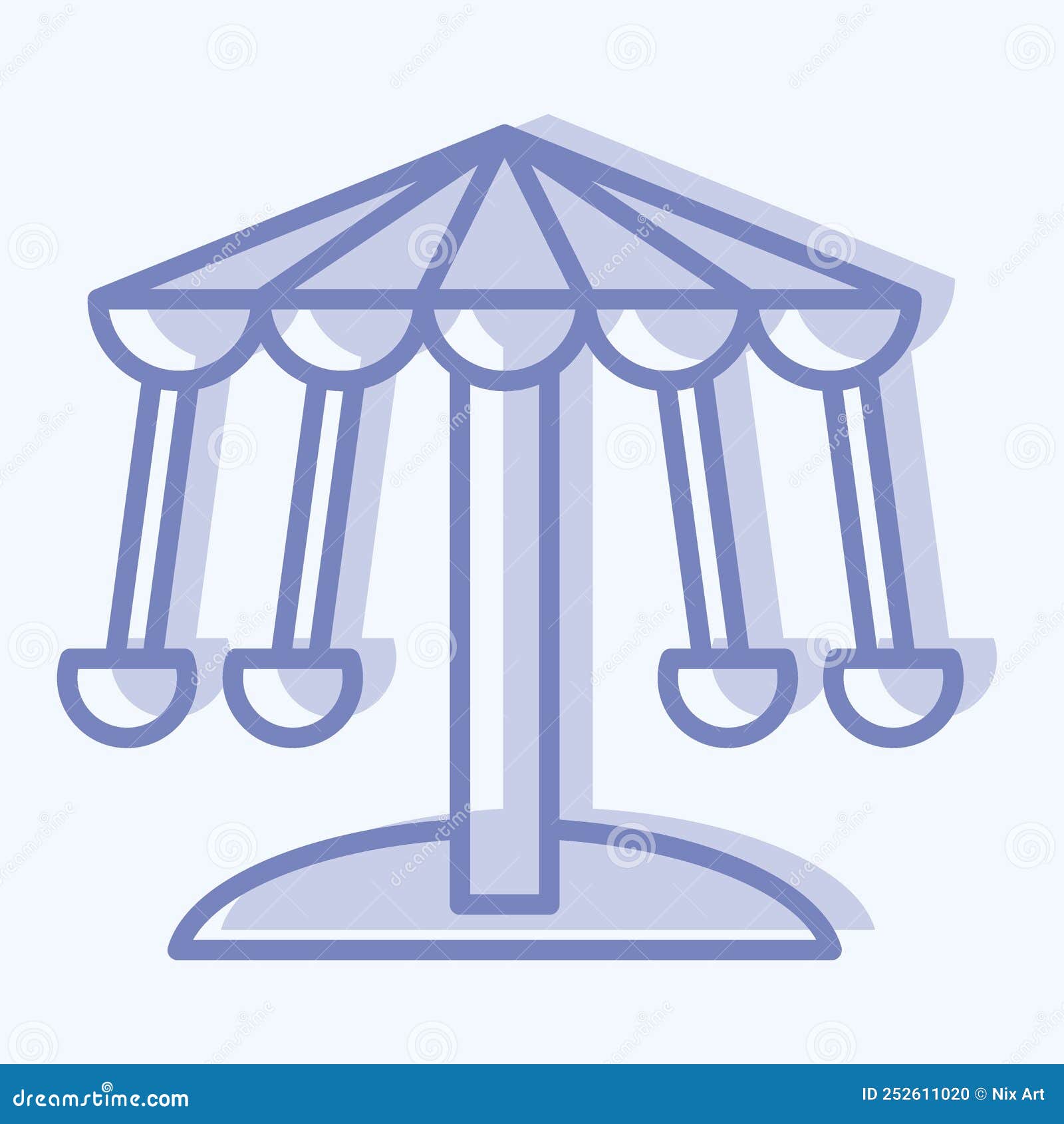 Icon Carousel. Suitable for Education Symbol. Two Tone Style. Simple ...