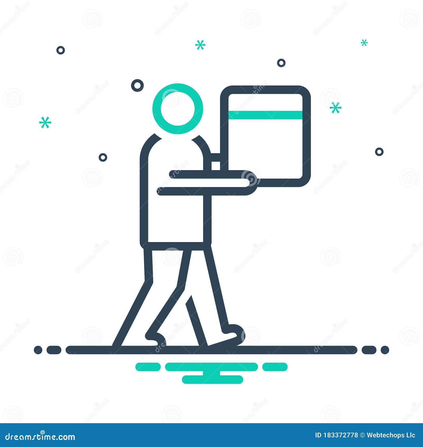 Mix Icon for Carry, Tote and Across Stock Vector - Illustration of load ...