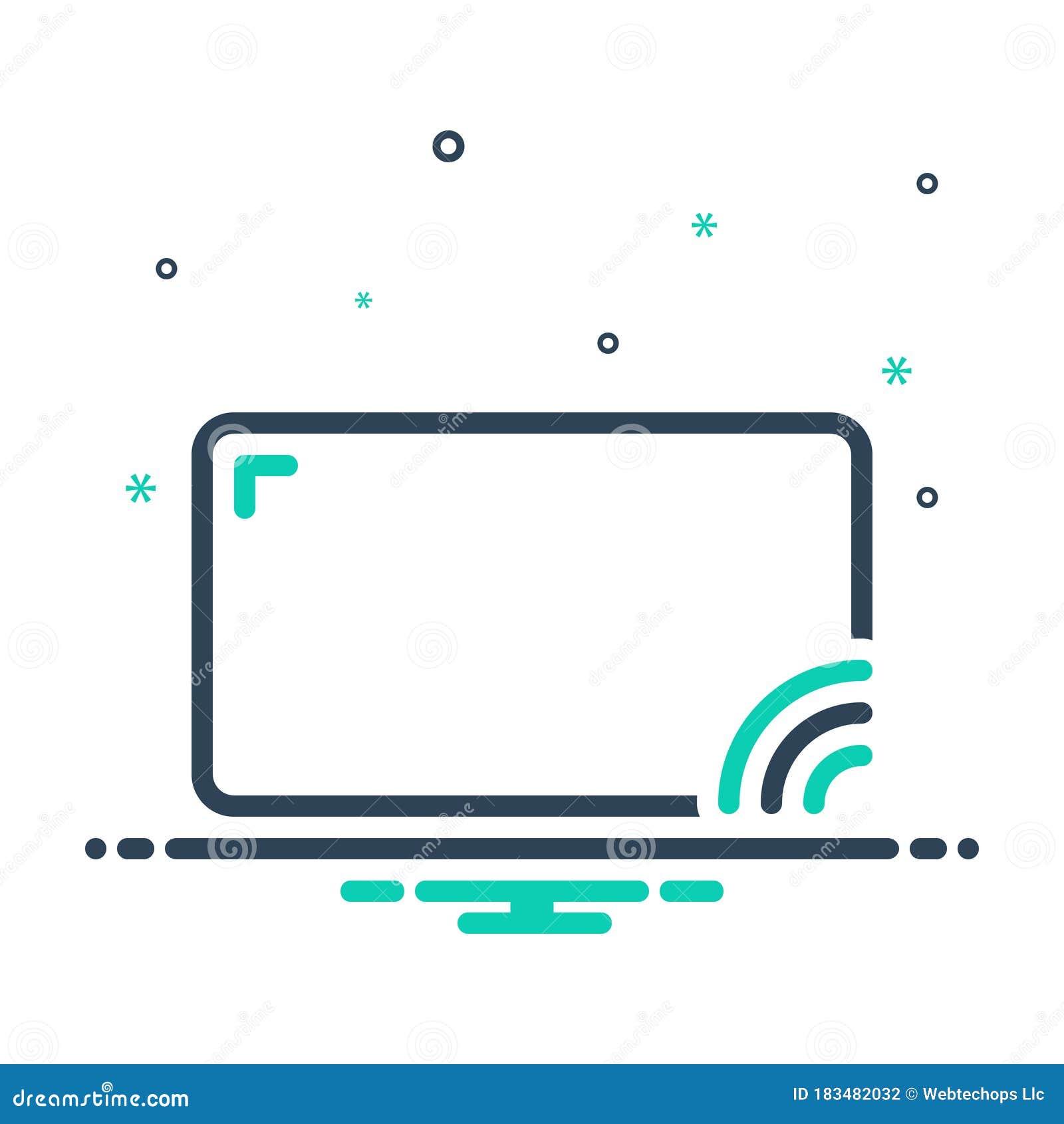Mix Icon for Cast, Screen and Media Stock Vector - Illustration of ...