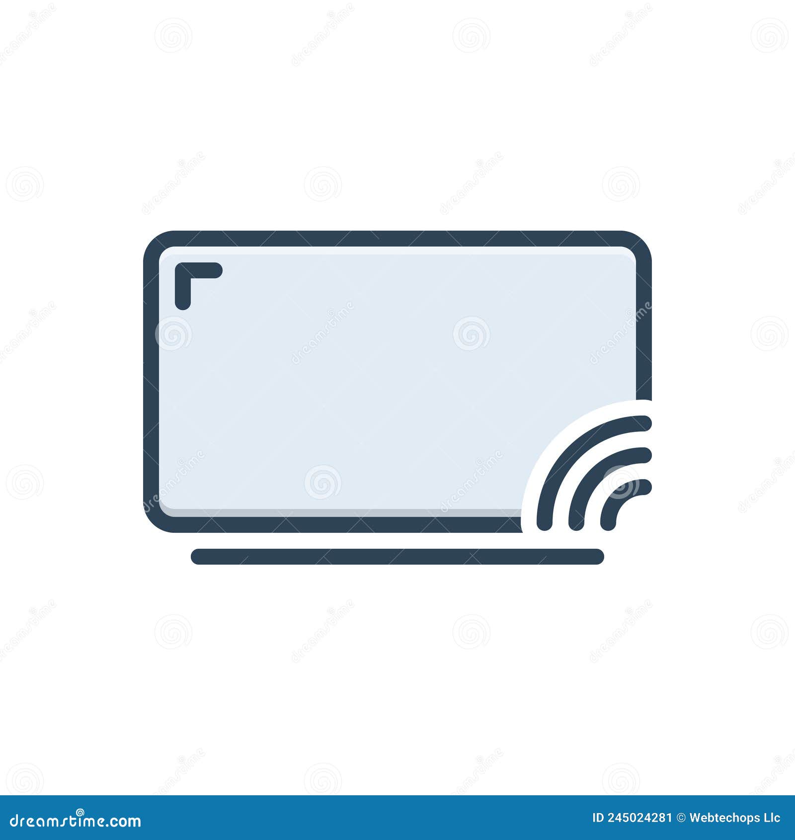 Color Illustration Icon for Cast, Screen and Media Stock Illustration ...